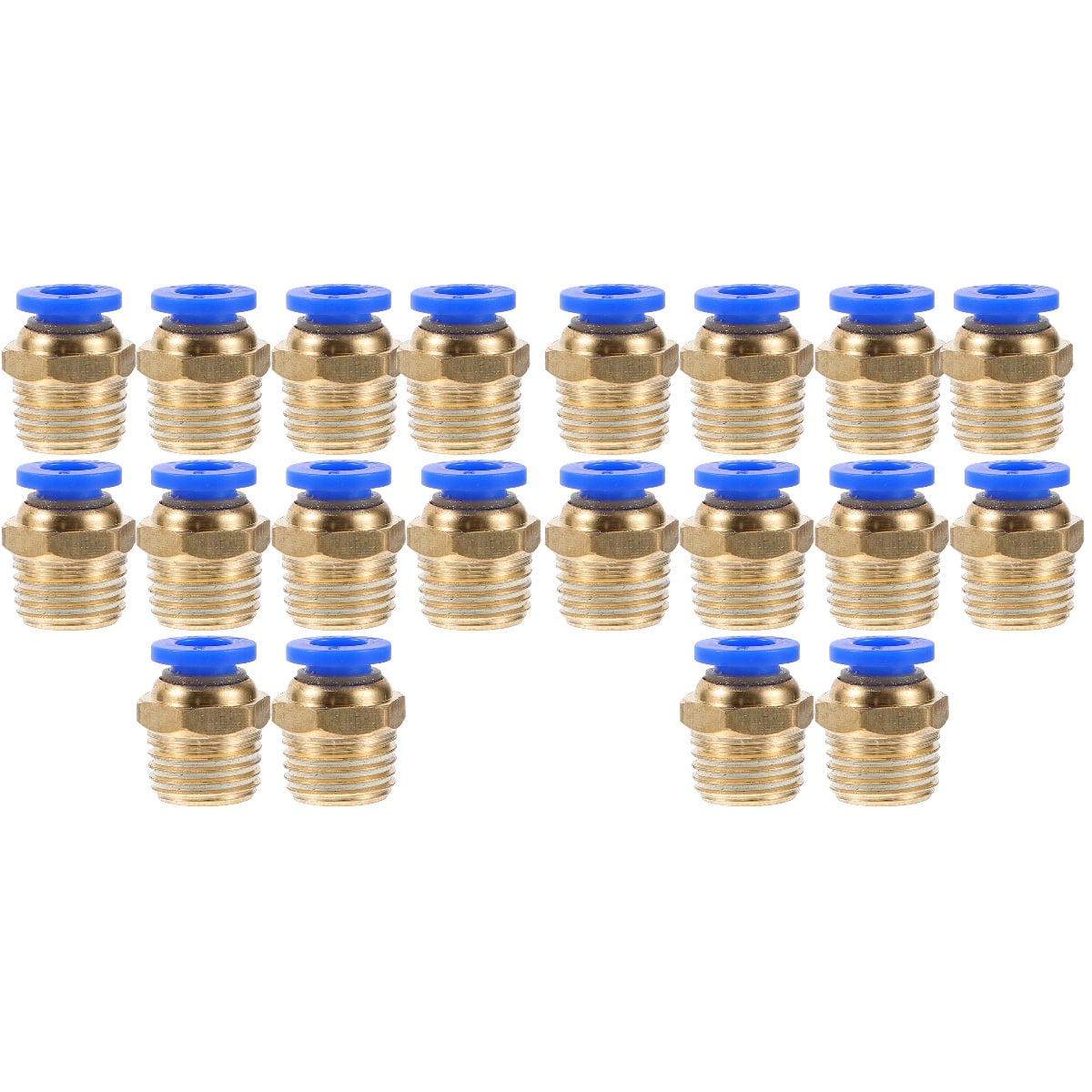 OUNONA 20 pcs Air Hose Fitting Quick Release Straight Coupling 6mm Air ...
