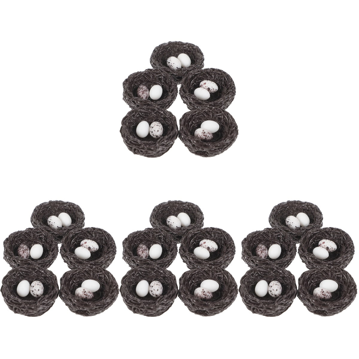 OUNONA 20 pcs Artificial Simulation Bird Nest Model Garden Landscaping ...