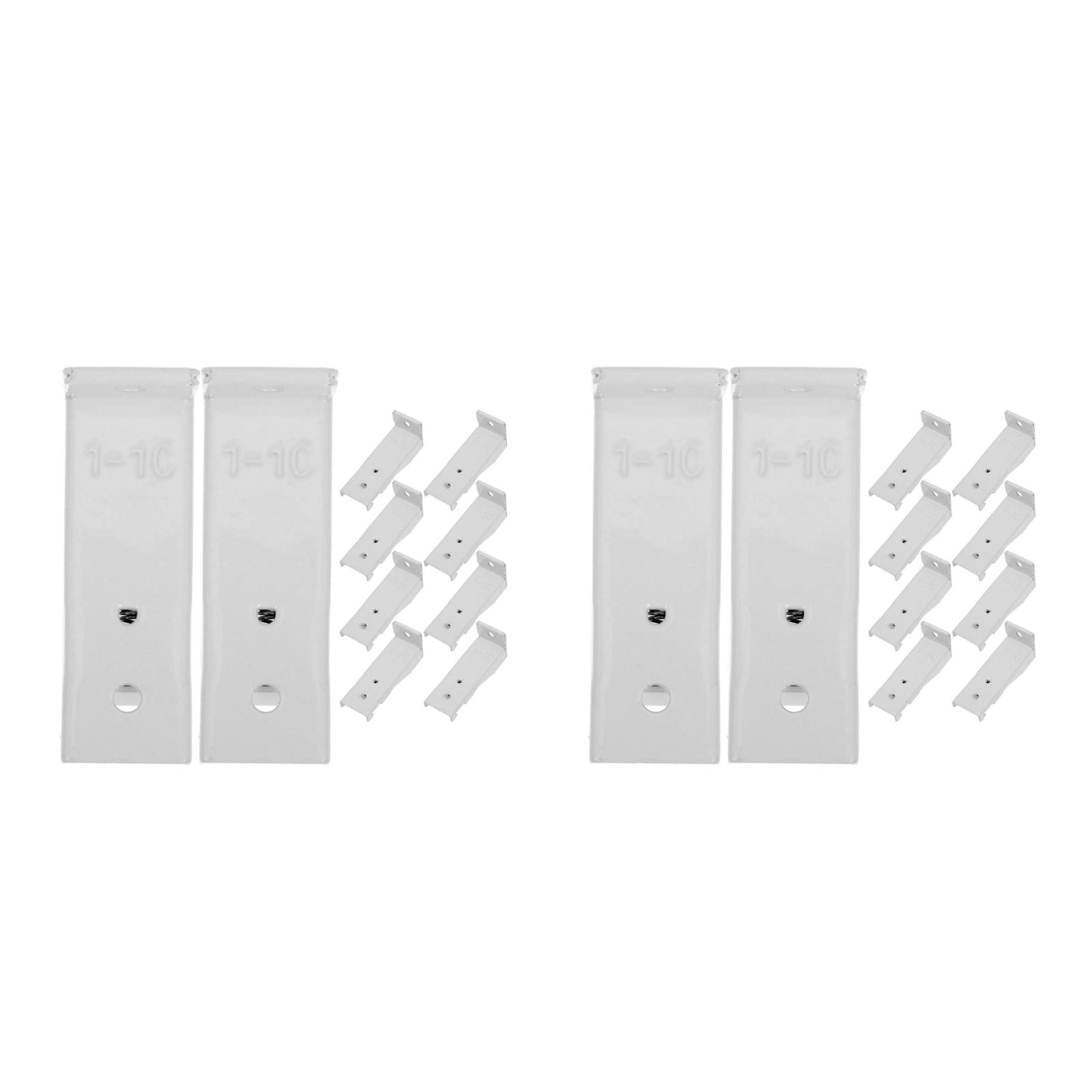 OUNONA 20 pcs Ceiling Curtain Track Brackets Wall Mount Curtain ...
