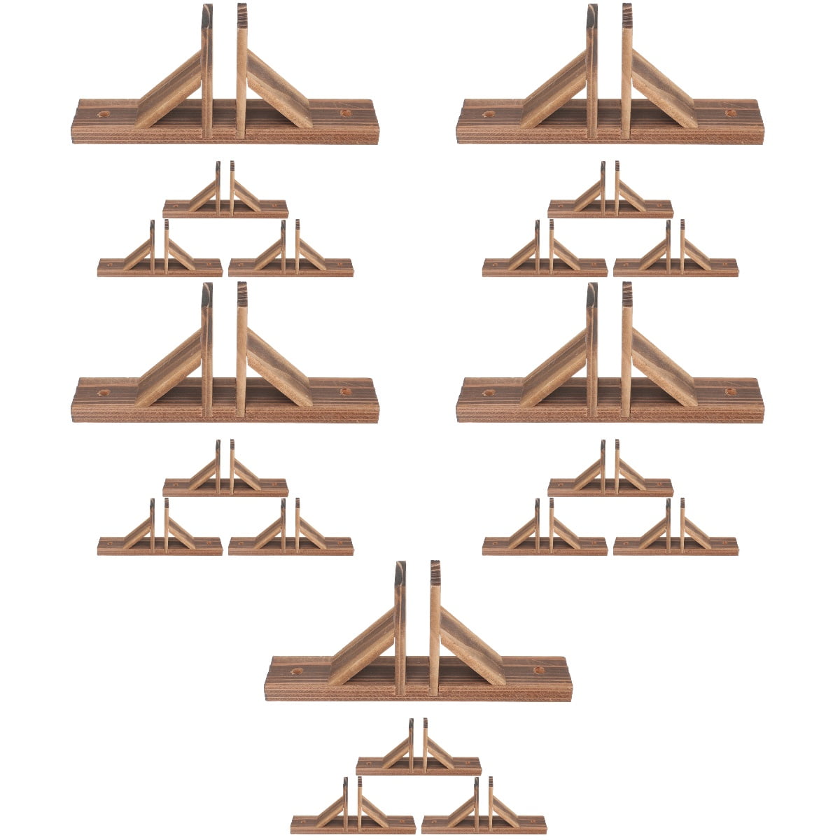 OUNONA 20 pcs Fence Support Wooden Yard Fence Fixing Base Holder for ...