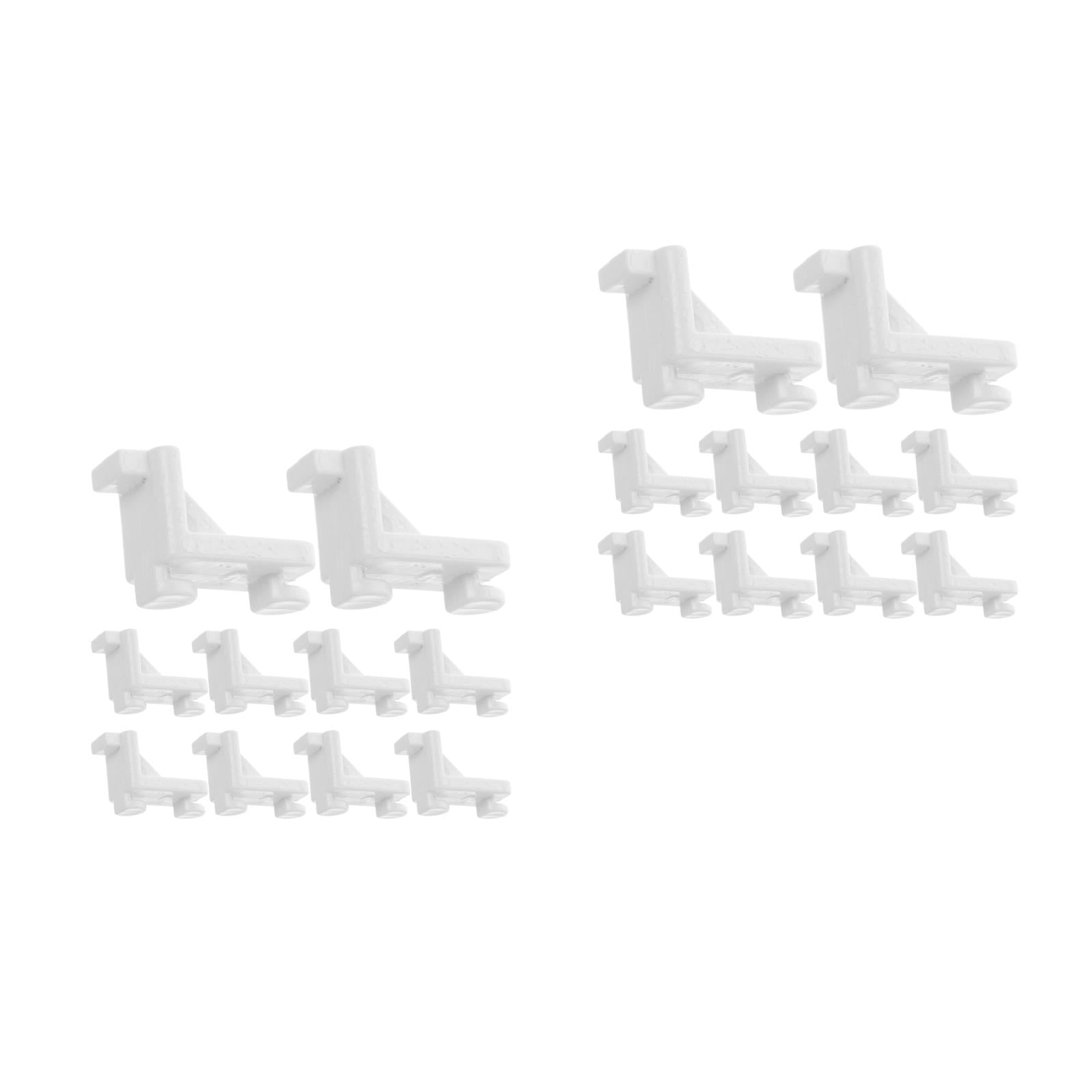 OUNONA Hemoton 20 pcs Freezer Shelf Support Hook Refrigerator Shelf ...