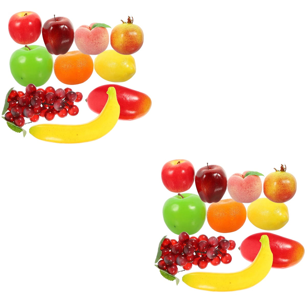OUNONA 20 pcs Lifelike Fruits Adornment False Fruits Prop Artificial ...