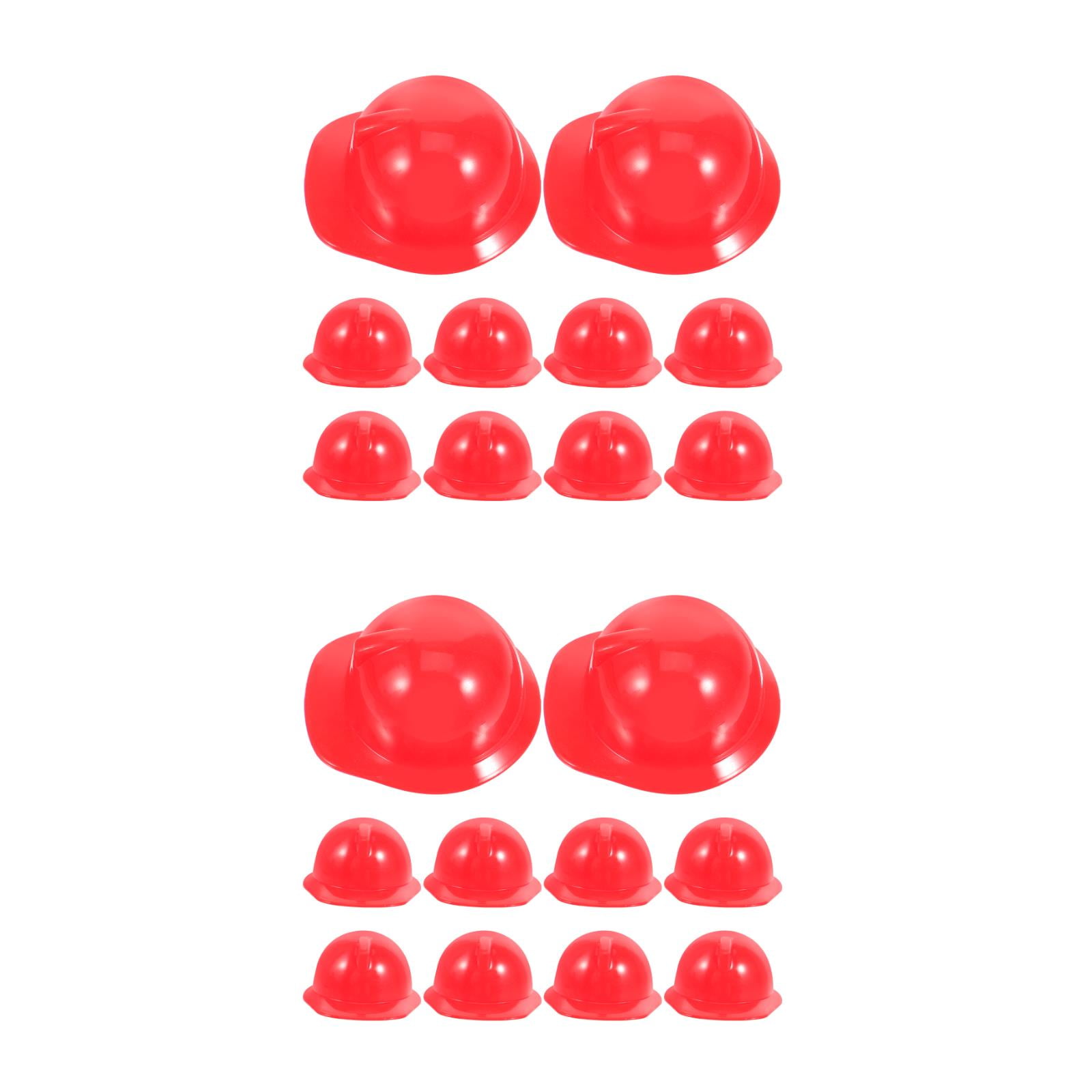 OUNONA 20 pcs Miniature Construction Hat Doll Helmet Safety Helmet ...