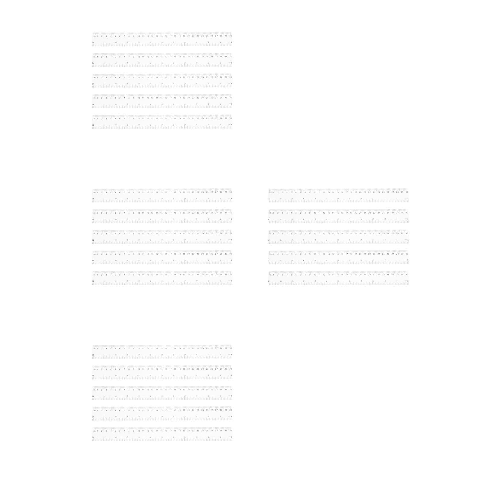 OUNONA 20 pcs Plastic Rulers Length Measuring Straight Ruler For ...