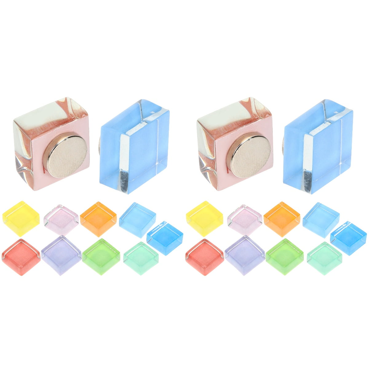 OUNONA 20 pcs Refrigerator Magnets Colored Fridge Magnets Whiteboard ...