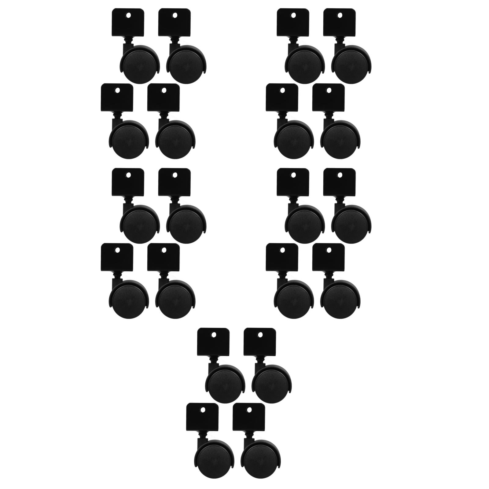 OUNONA 20 pcs Universal Wheel Mini Caster Wheels Small Wheels Furniture ...