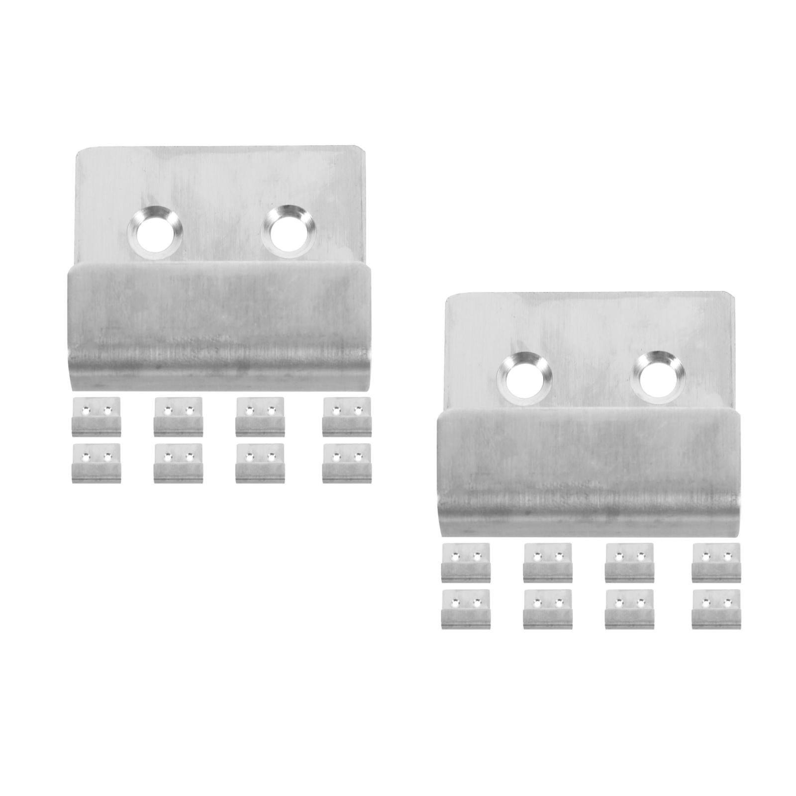 OUNONA 20 pcs Wall Hanger With Screws Stainless Steel Wall Mount ...