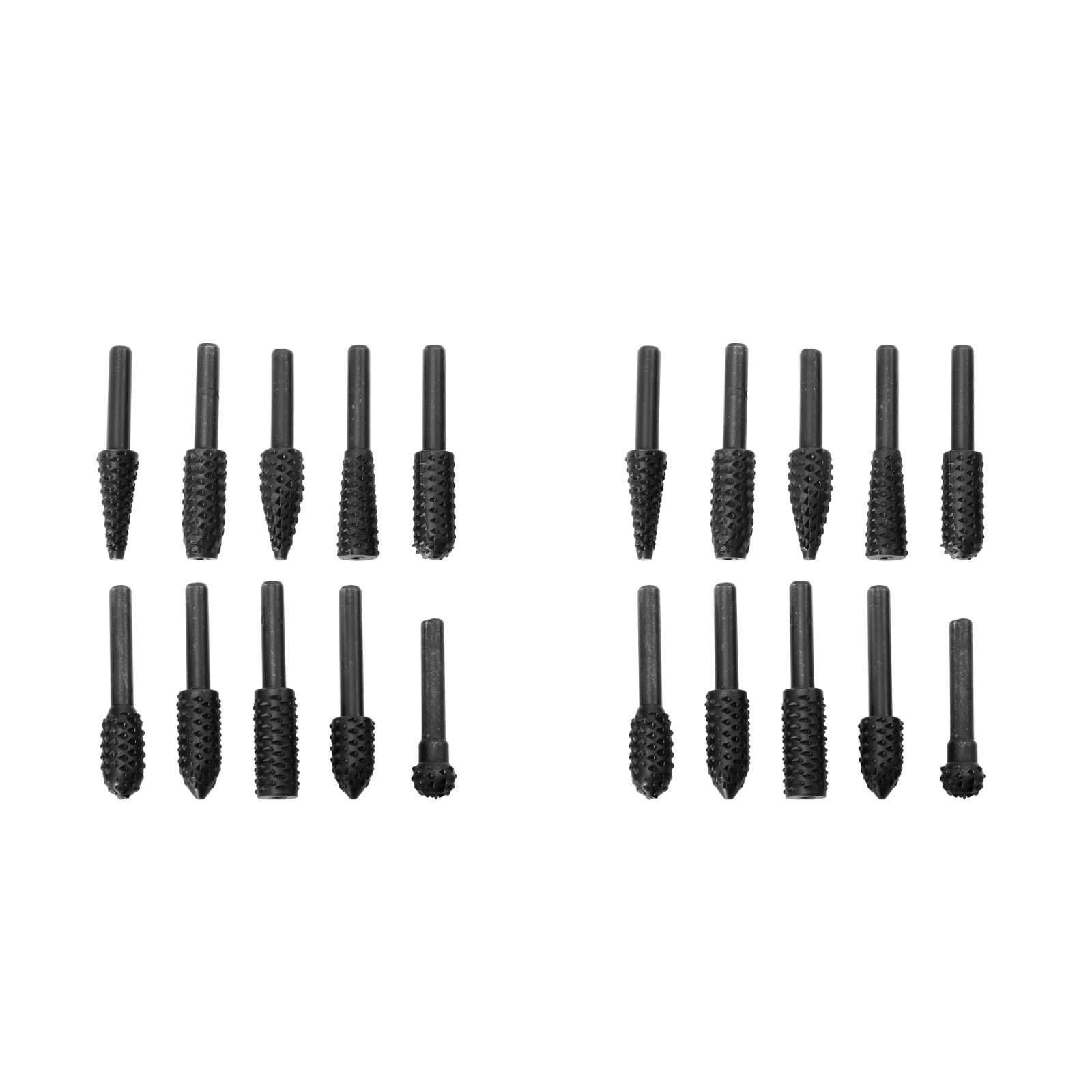 OUNONA 20 pcs Woodworking Carving File Polishing Rotating File Head ...
