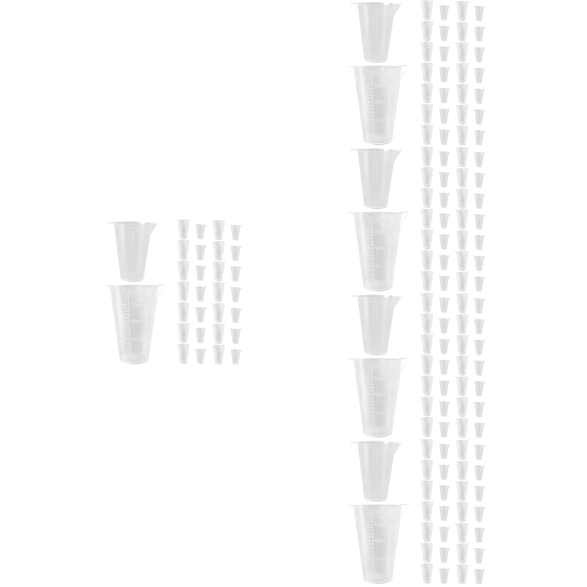 OUNONA 200 Pcs Farm Garden Plastic Measuring Cup Multi-functional ...