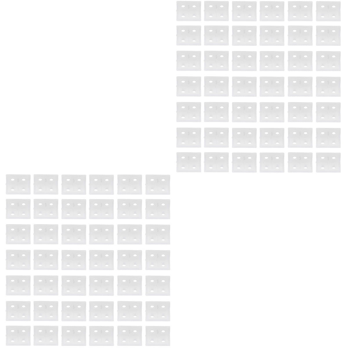 OUNONA 200 Pcs Right Angle Brackets Corner Racks Plastic Joint Fixing ...