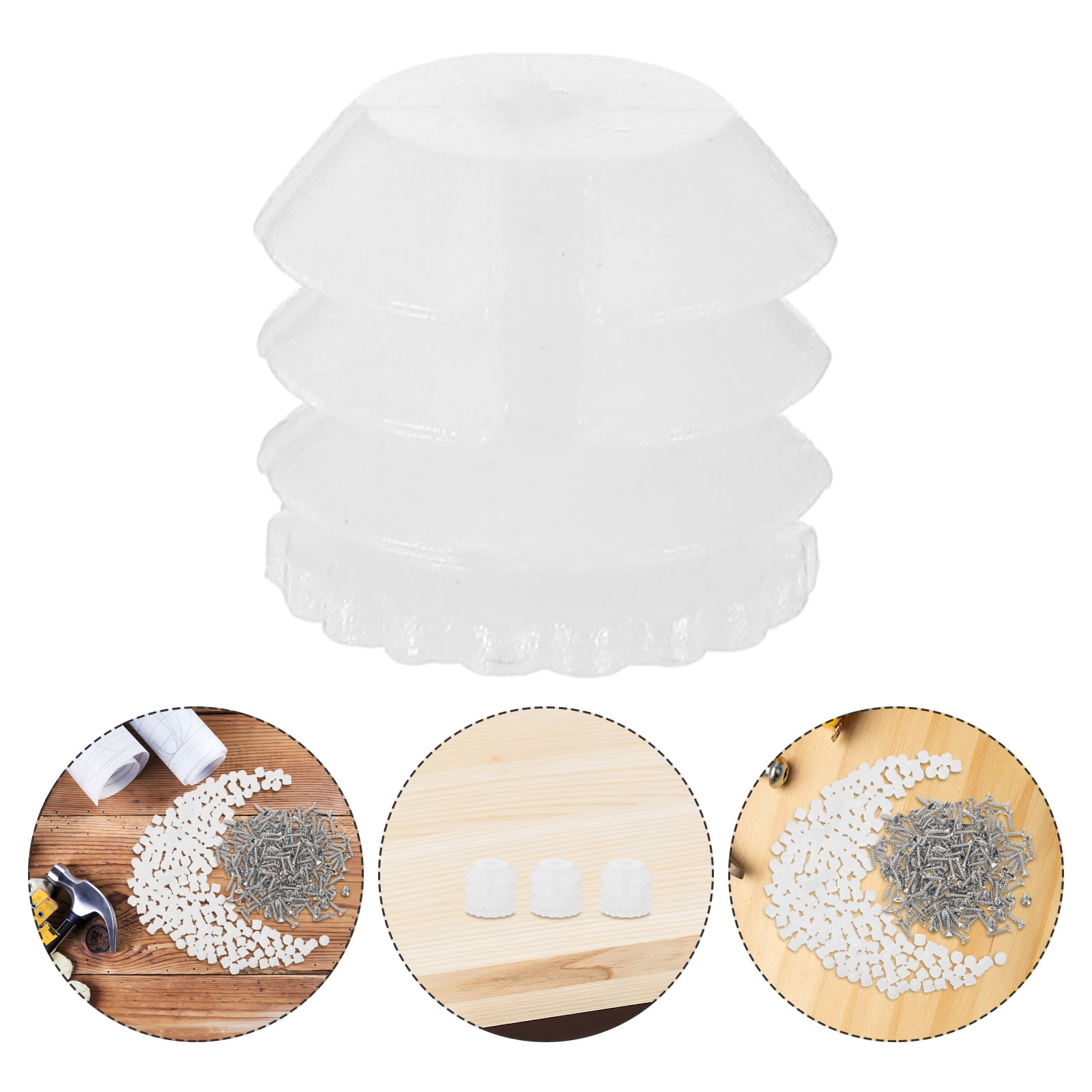 OUNONA 200 Sets Expansion Pipe Screws Cabinet Door Expansion Plugs Nut ...