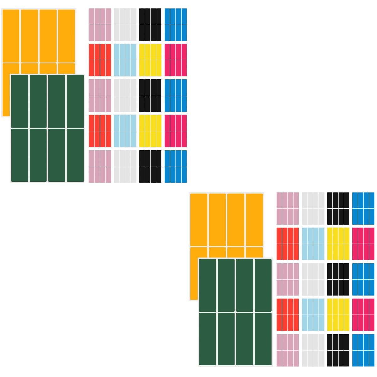 OUNONA 200 Sheets Sticky Classification Labels Classification Stickers ...