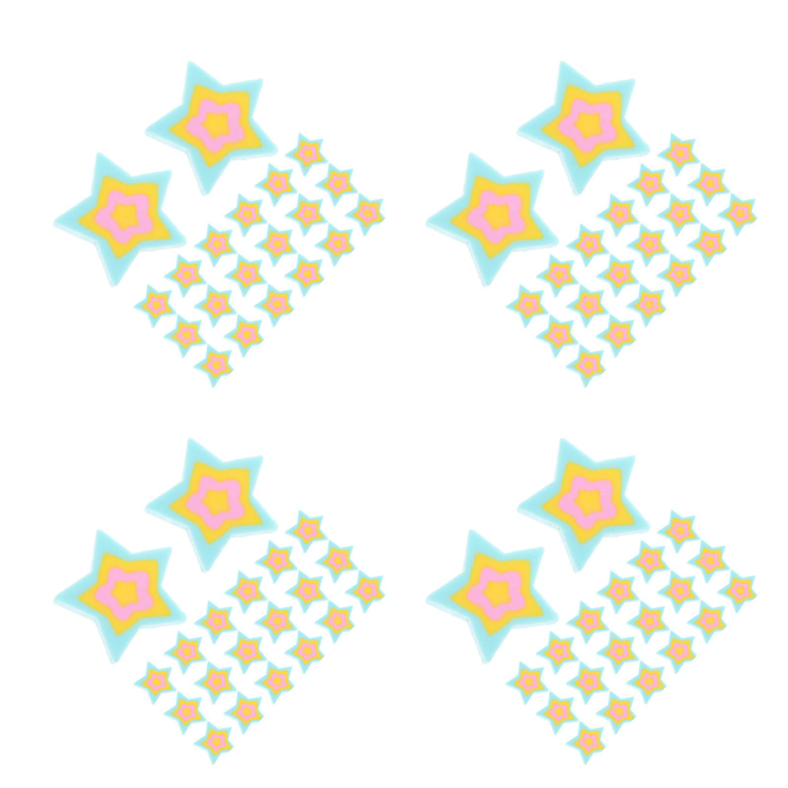 OUNONA 200 pcs Kawaii Star Shaped Miniature Erasers Tiny Cartoon ...