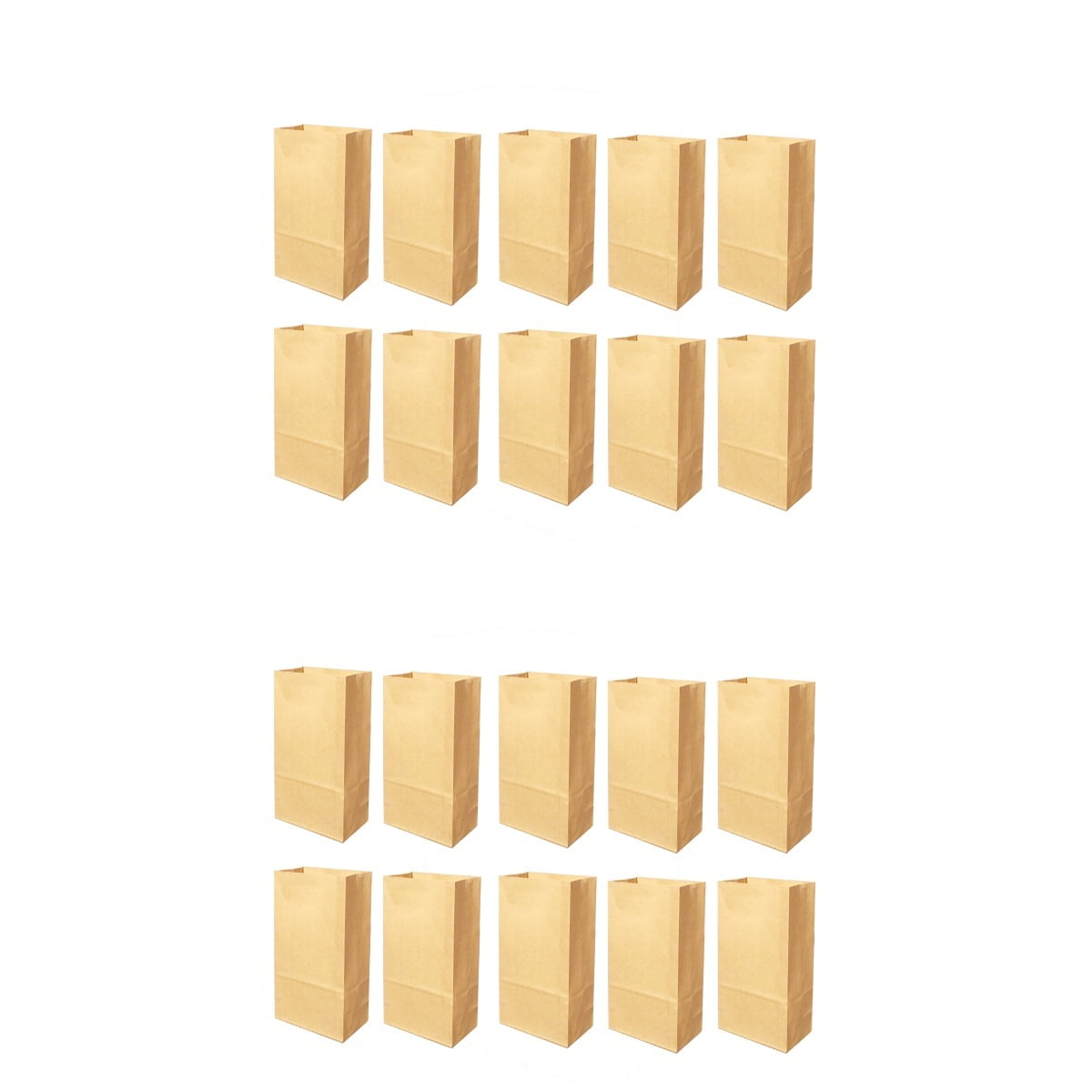 OUNONA 200 pcs Kraft Paper Bag Food Grade Open Heavy Candy Food ...