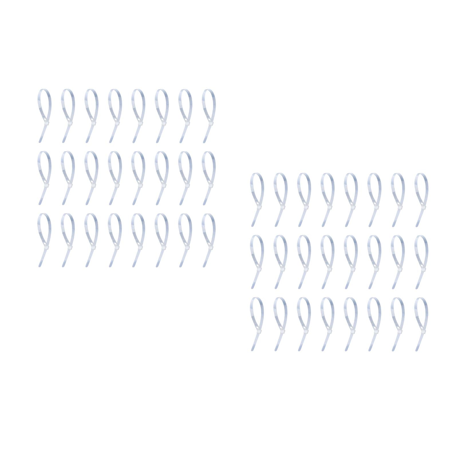 OUNONA 200 pcs Portable Releasable Zip Ties Releasable Packing Ties ...