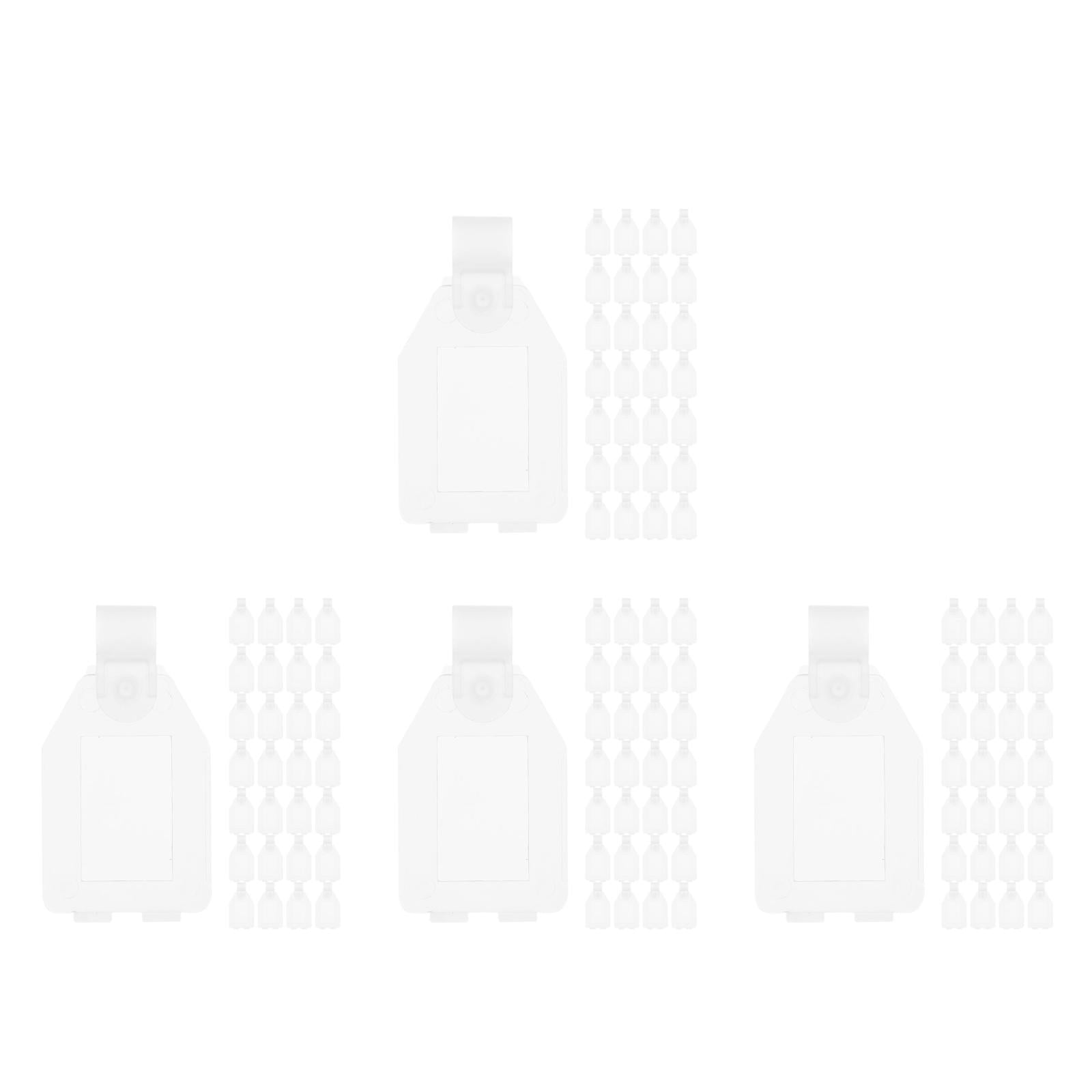 OUNONA 200 pcs Shelf Label Holders Plastic Basket Label Holders With ...