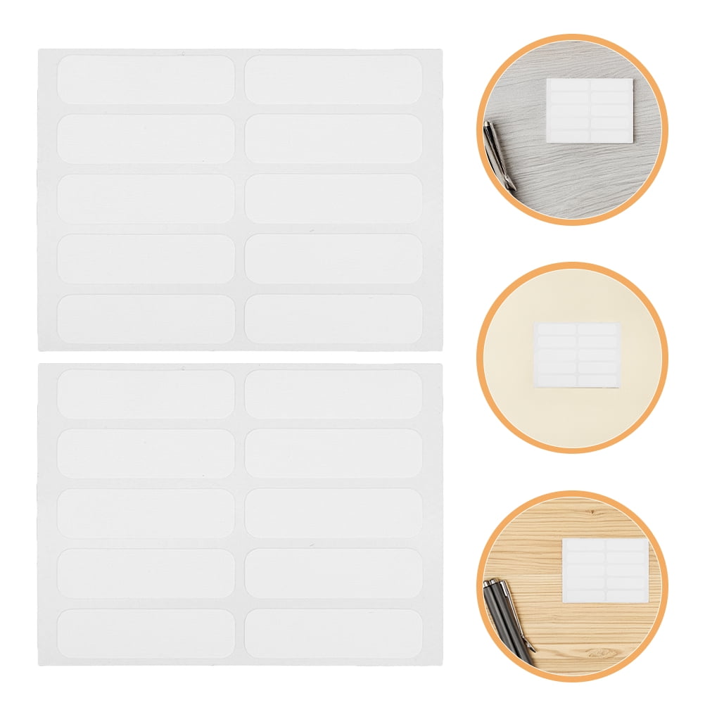 OUNONA 200pcs Self-Adhesive Fabric Labels No-Iron Waterproof Writable ...