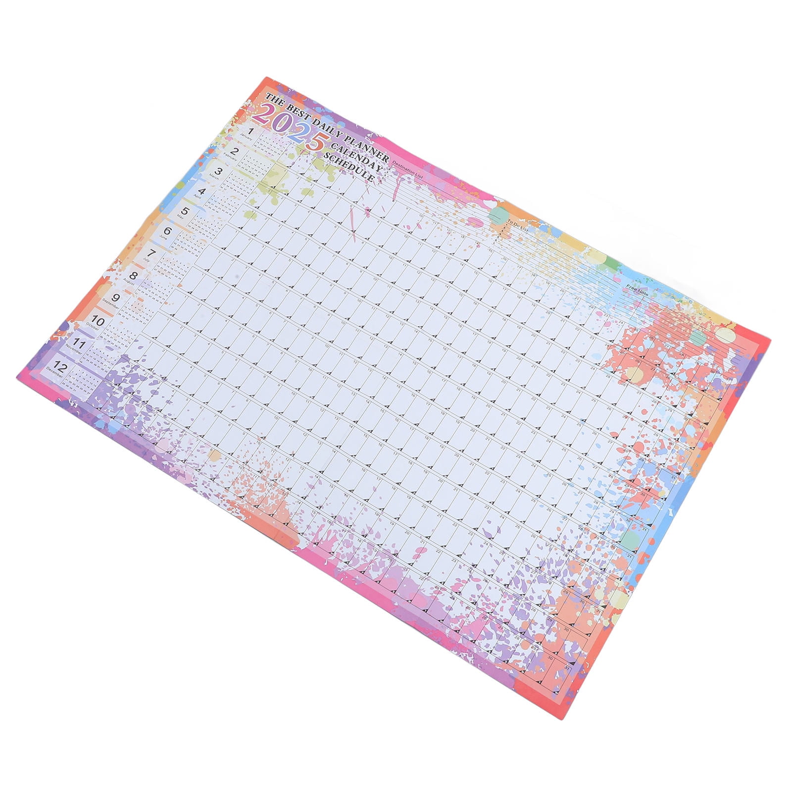 OUNONA 2025 Full Year Wall Calendar Paper Large Size Vibrant Colors ...