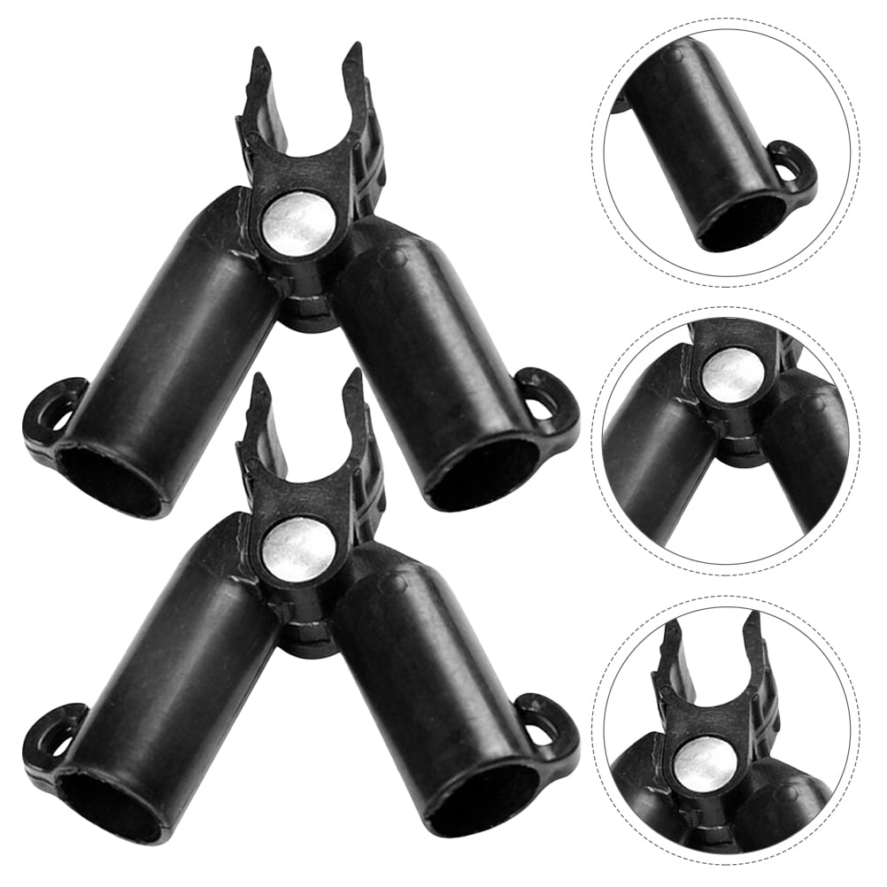 OUNONA 20Pcs Adjustable Black Plastic Trellis Clips for Garden Stakes ...