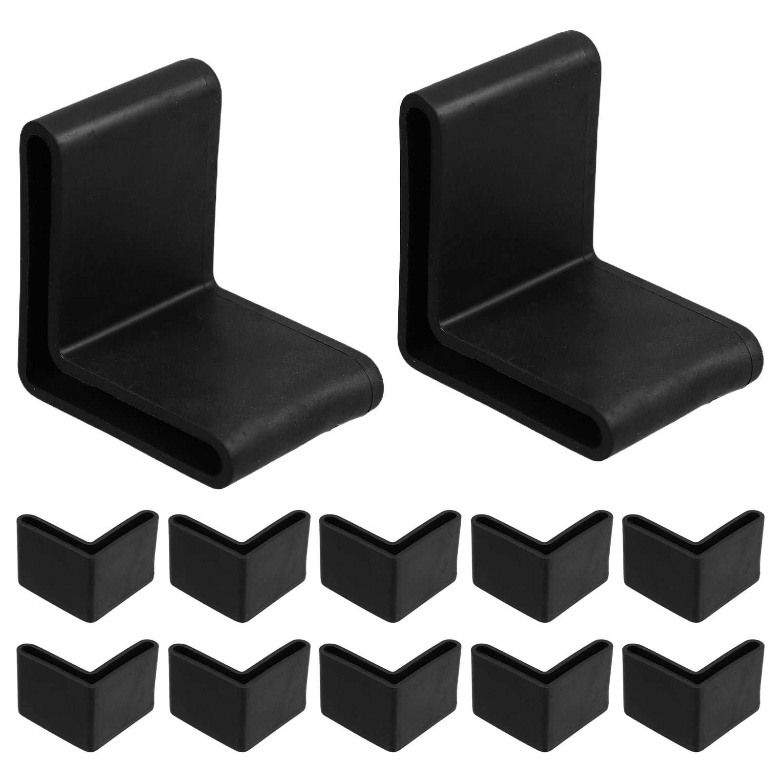 OUNONA 20Pcs L Shaped Angle Iron Caps Black Furniture Angle Iron Foot ...