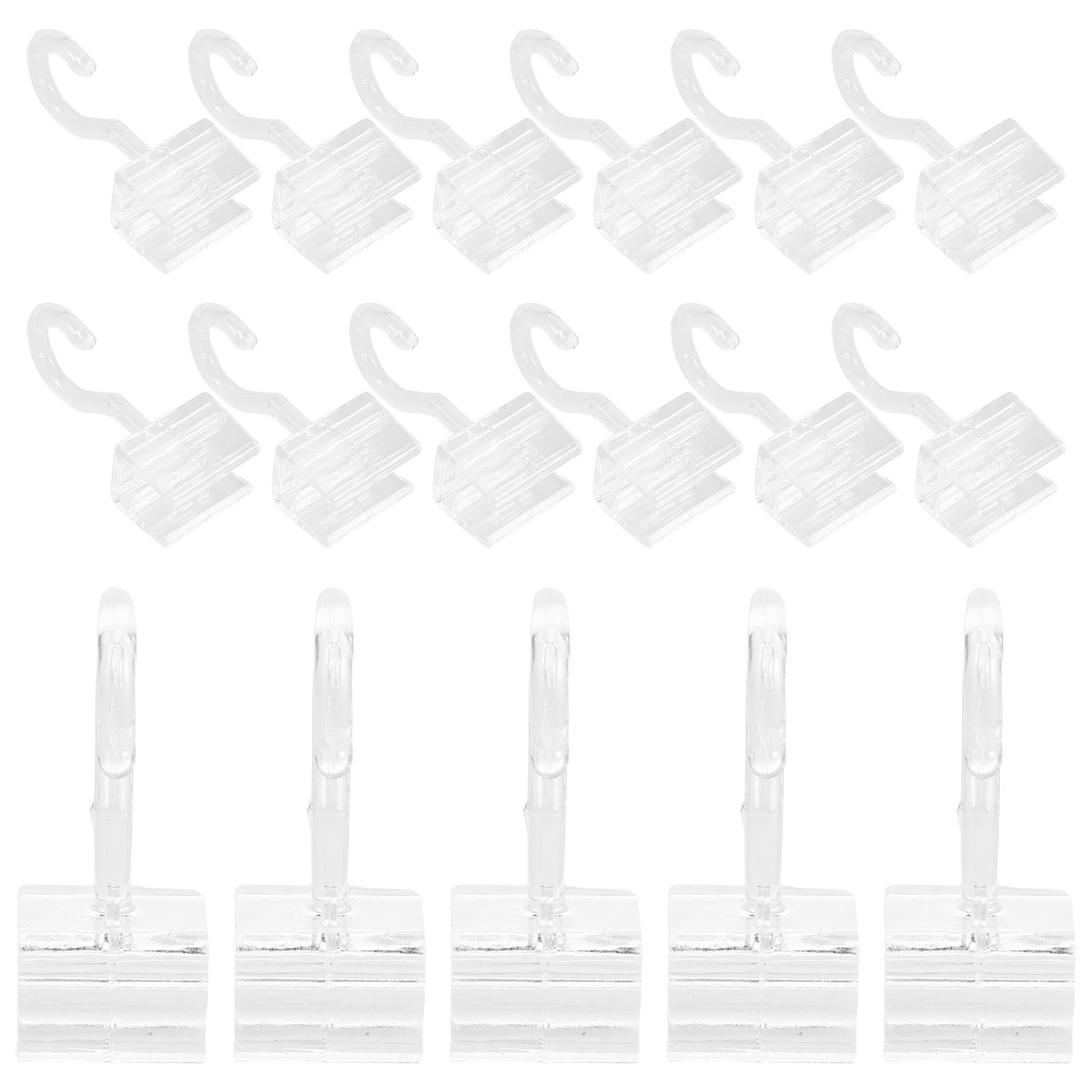 OUNONA 20Pcs Plastic Clear Rotatable Sign Clips for Store Shelf Label ...