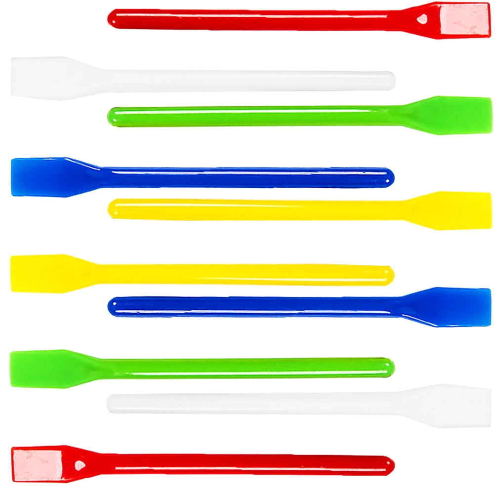 OUNONA 20Pcs Plastic Stirring Stick Colors Tools Graffiti Paint Mixing ...