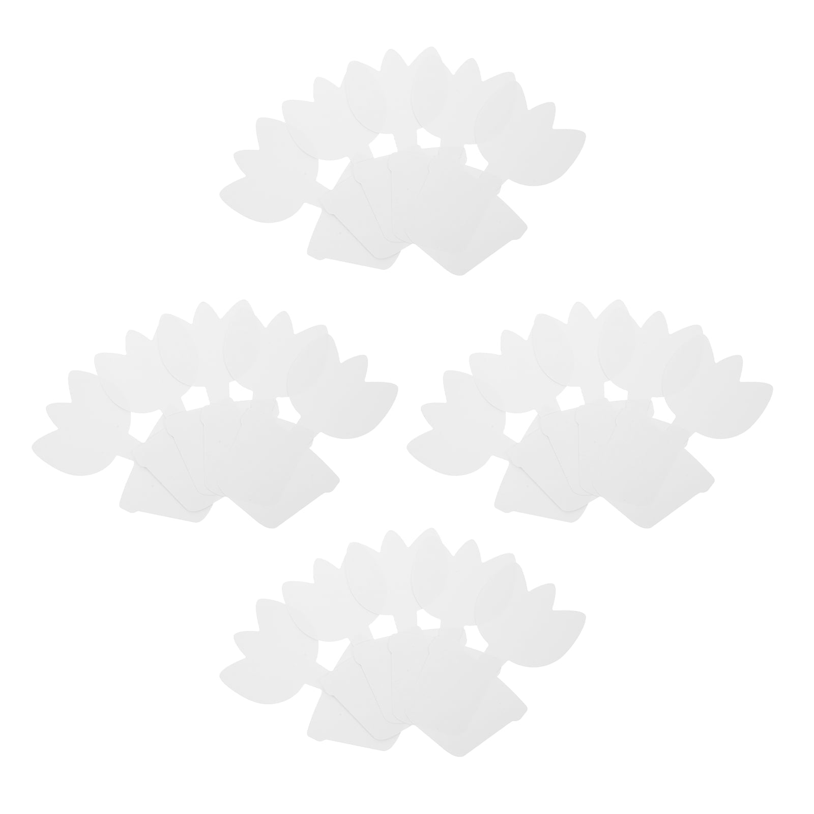 OUNONA 20Pcs Unpainted Cardboard Flower Pot Shapes for DIY Crafts White ...