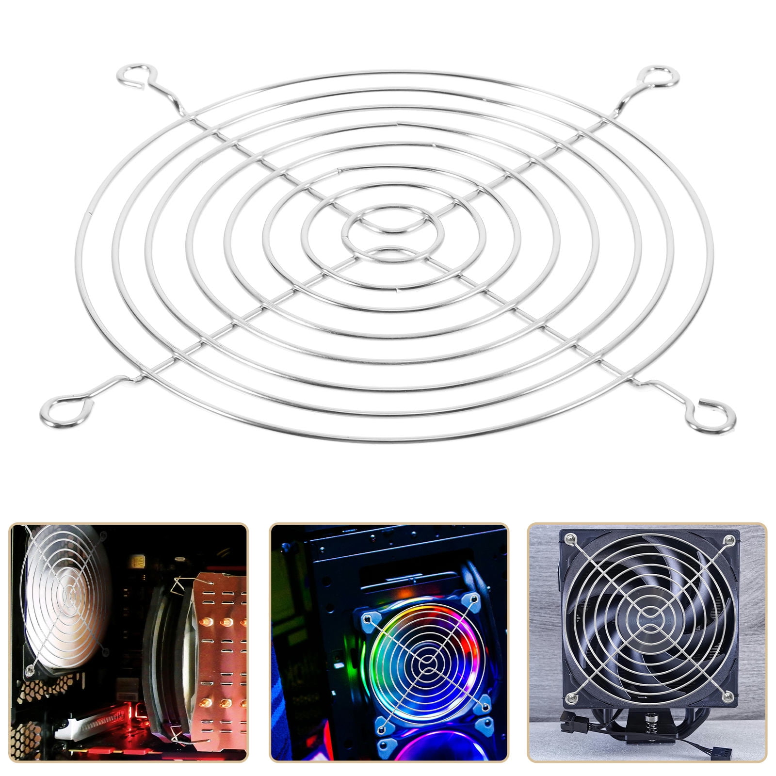 OUNONA 20pcs 12cm Computer Case Fan Grill With Screws Protective Mesh ...