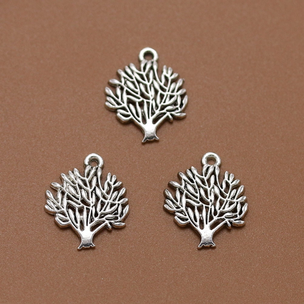 OUNONA 20pcs Alloy Retro Wishing Tree Pendants Charms DIY Jewelry ...