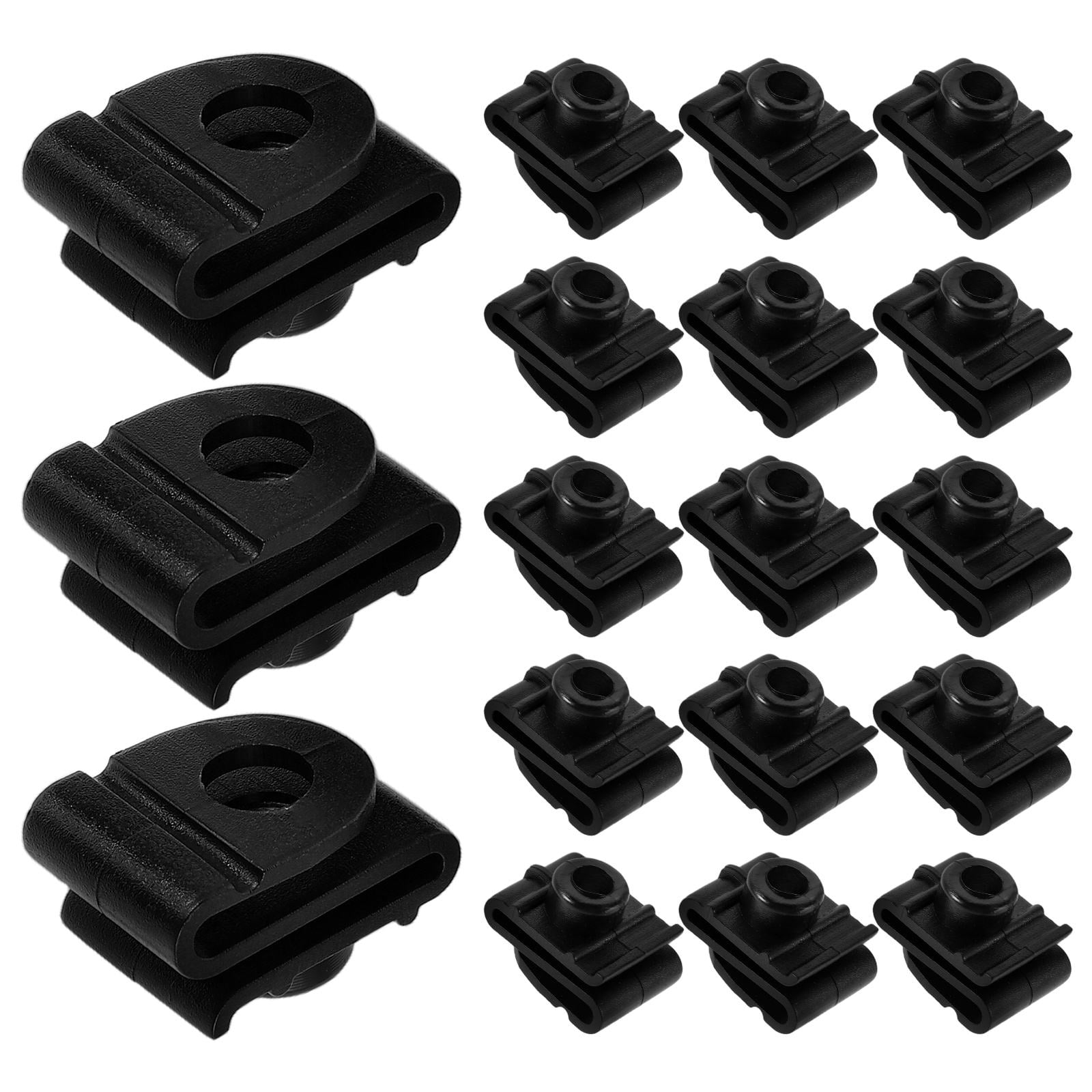 OUNONA 20pcs Bumper Cover Retainer Clips Plastic U Nut Fasteners ...