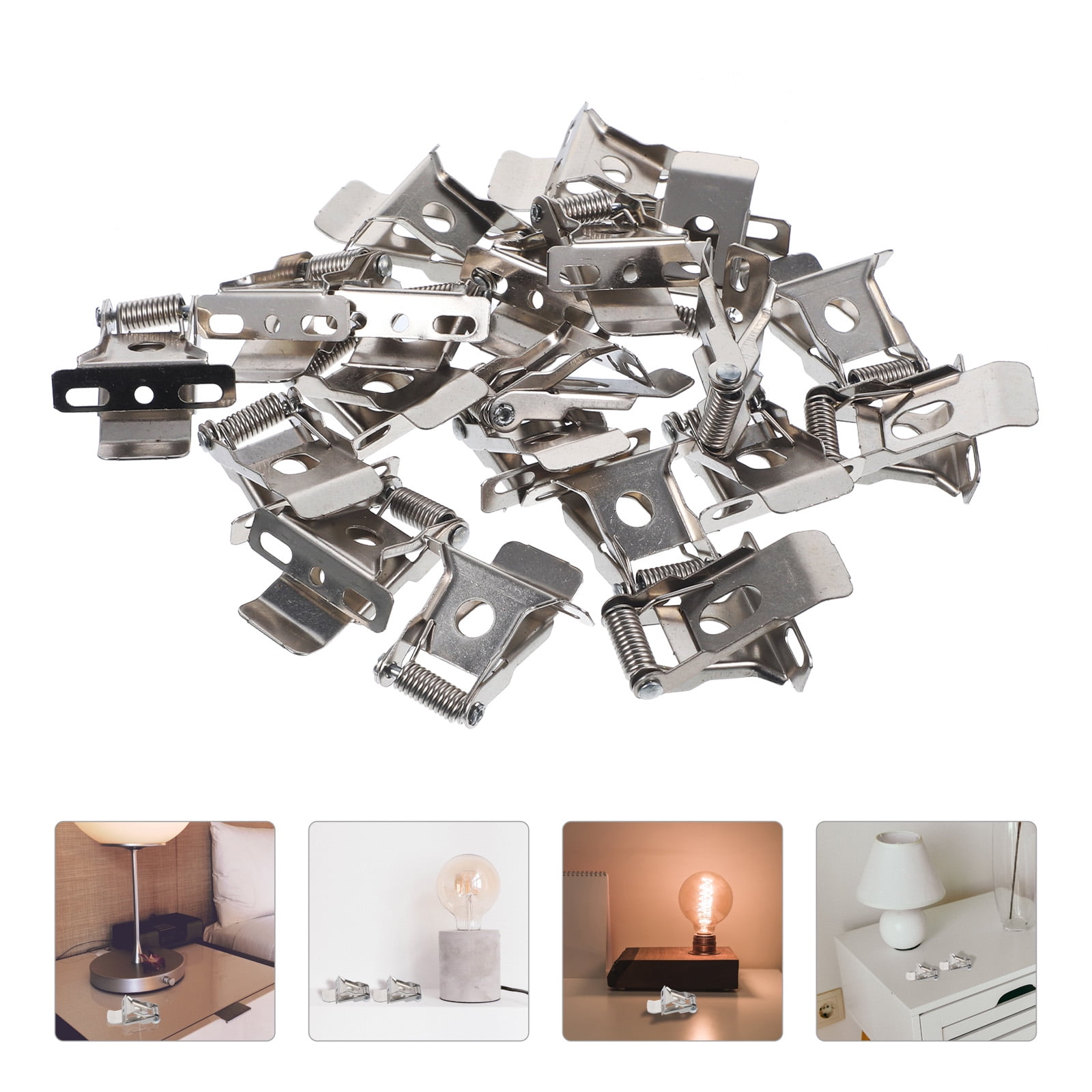 OUNONA 20-Pack Spring Clips for Recessed Light Panels, Secure Fastening ...