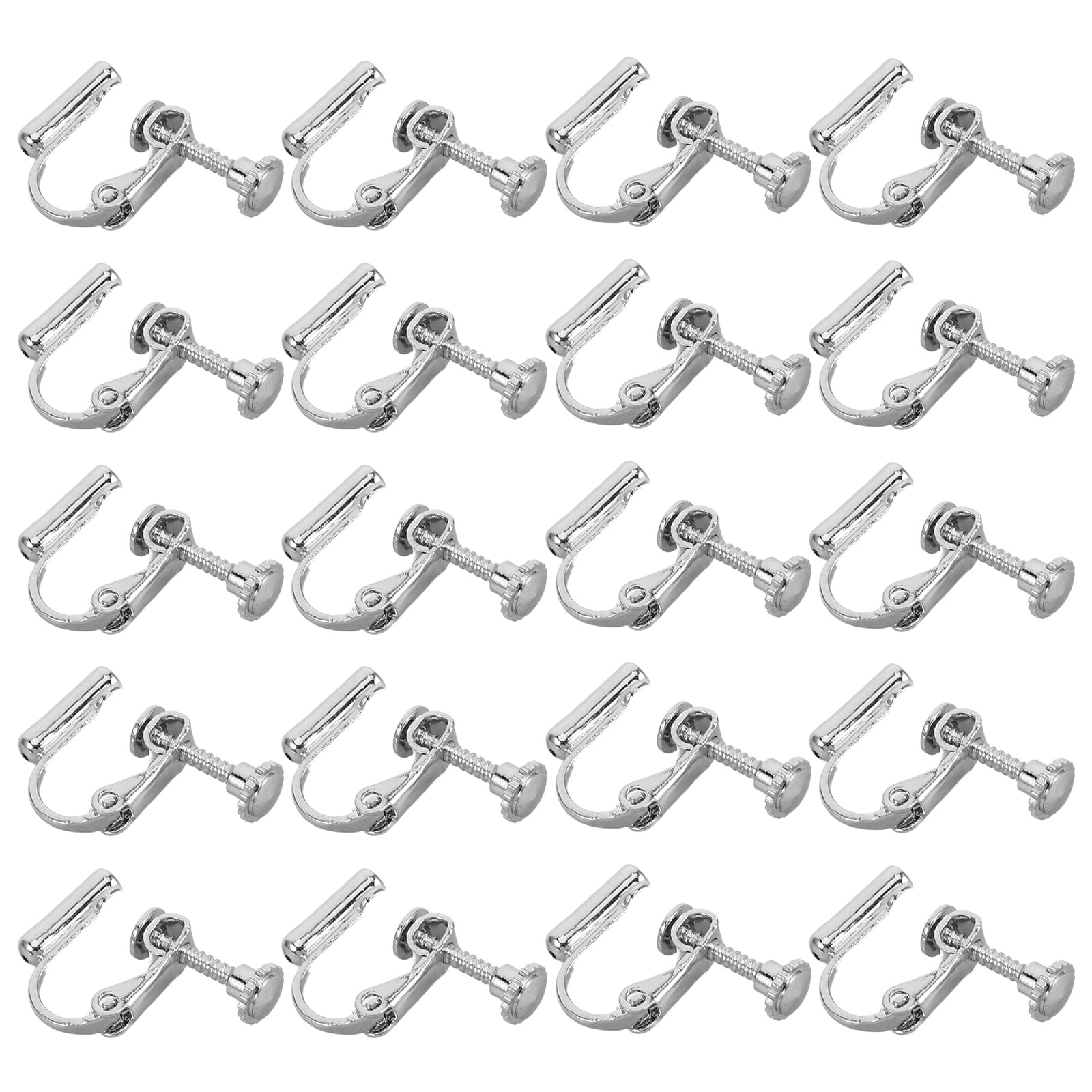 OUNONA 20pcs DIY Clip-On Earring Converter No Piercing Needed for ...
