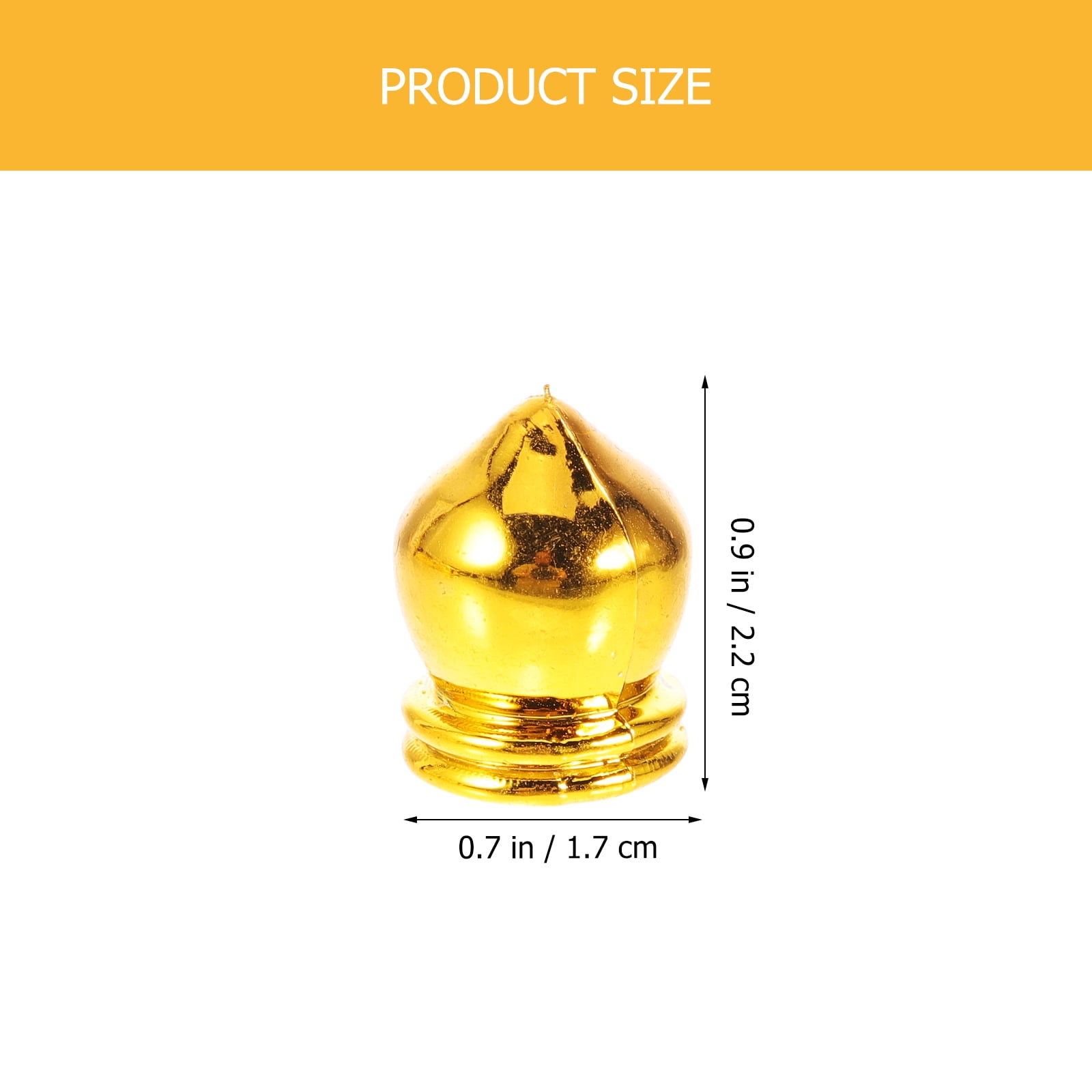 OUNONA 20pcs Flag Pole Sides Finial End Cap Ornament Flagpole Plastic ...