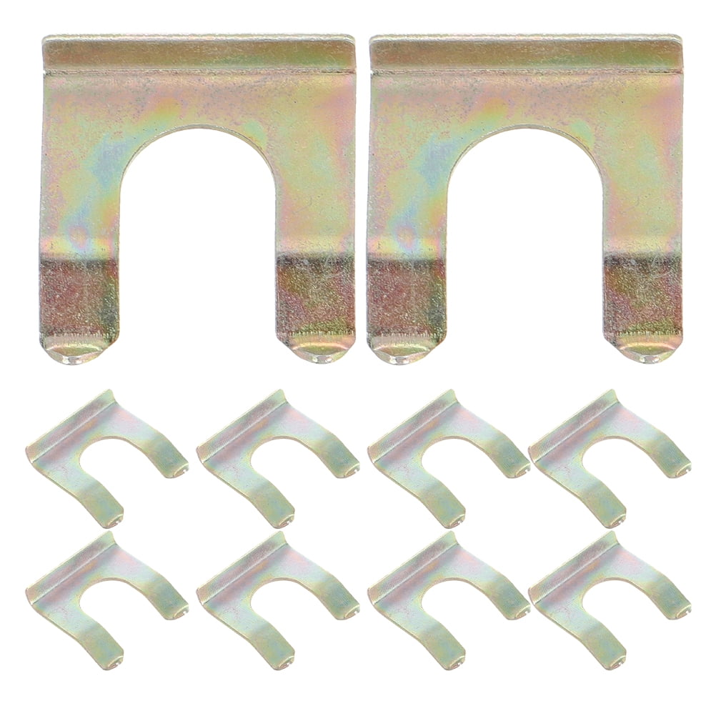 OUNONA 20pcs Iron Line Clamp U Shaped Brake Hose Clip Heavy Duty Pipe ...