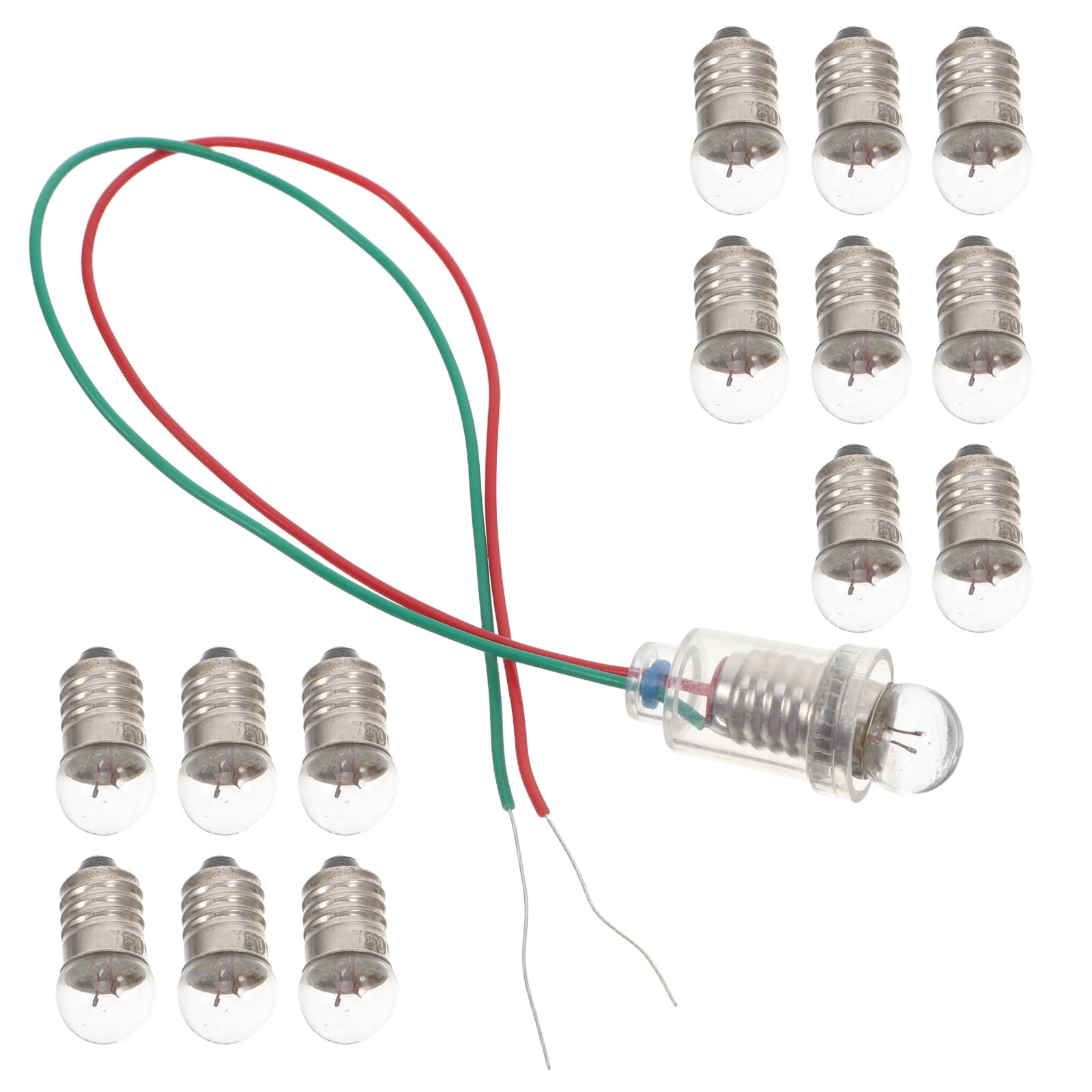 OUNONA 20pcs Mini Screw Base Light Bulbs E10 Mini Indicator Bulbs with ...