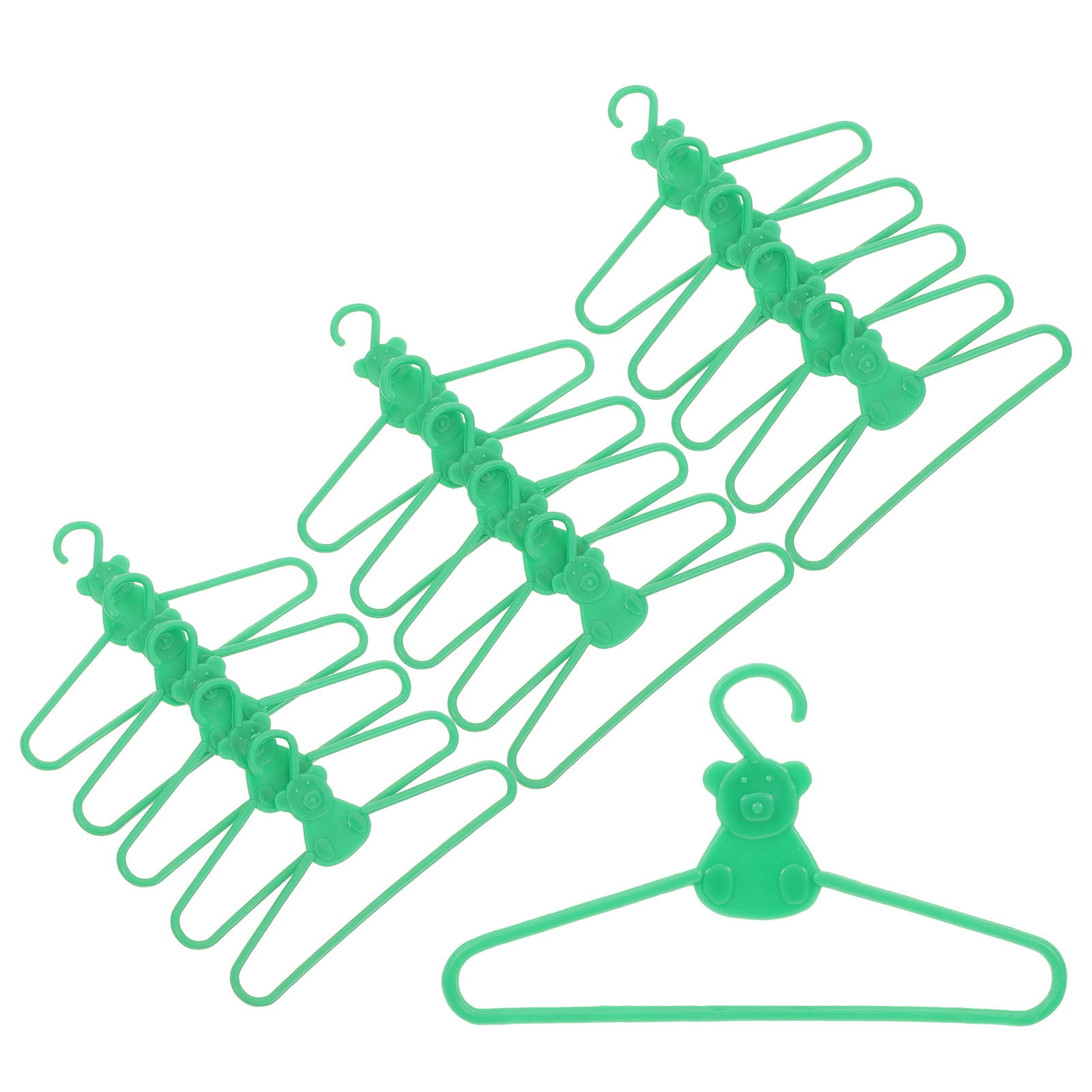 OUNONA 20pcs Miniature Doll Garment Hangers Mini Clothes Hangers Tiny ...