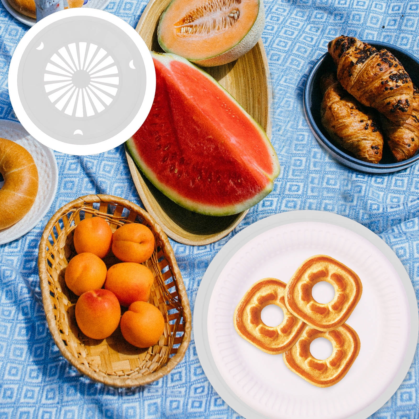 OUNONA 20pcs Paper Plate Holders Barbecue Grill Plate Holders Picnic ...