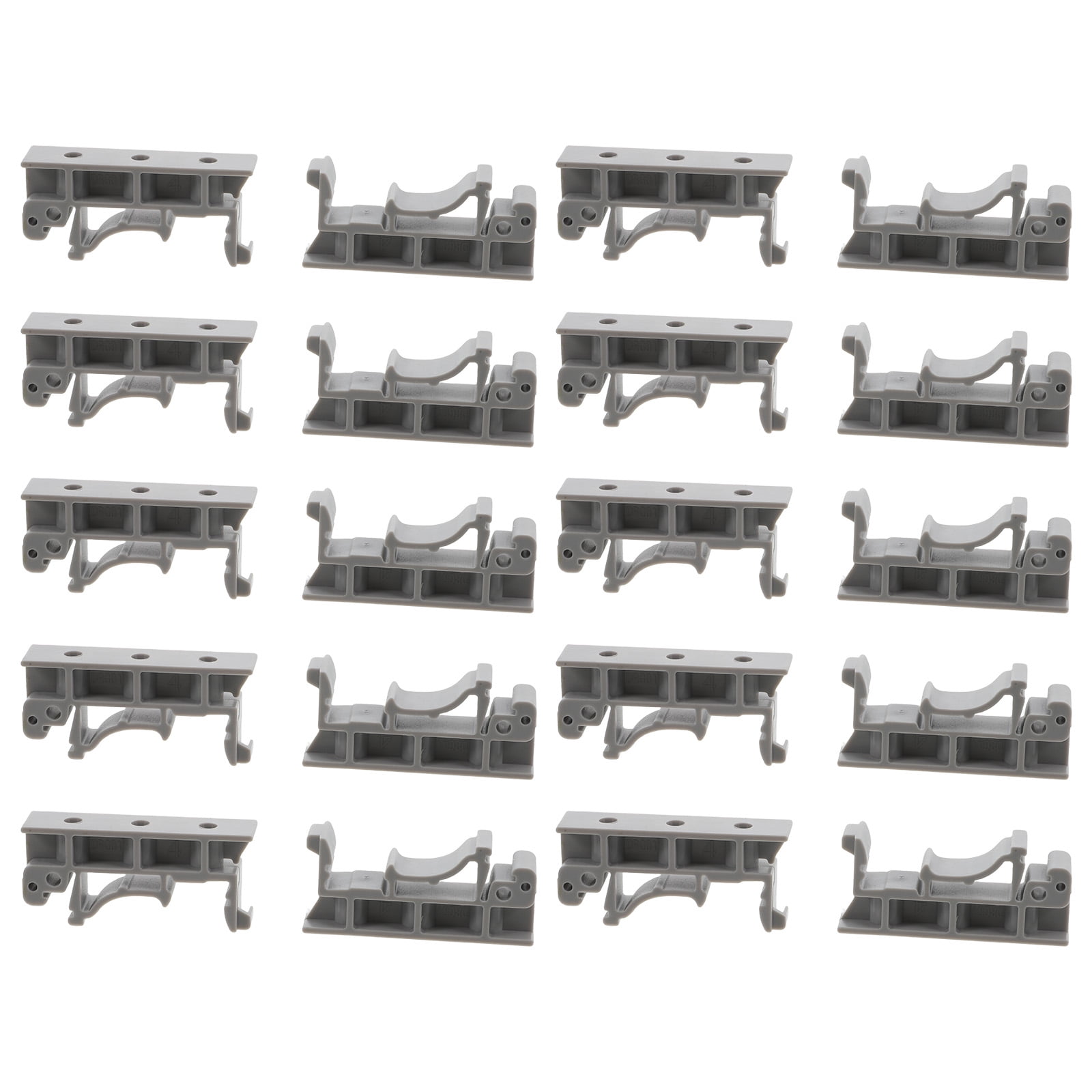 OUNONA 20pcs Plastic Din Rail Carrier Clip Plastic Rail Fasteners Rail ...