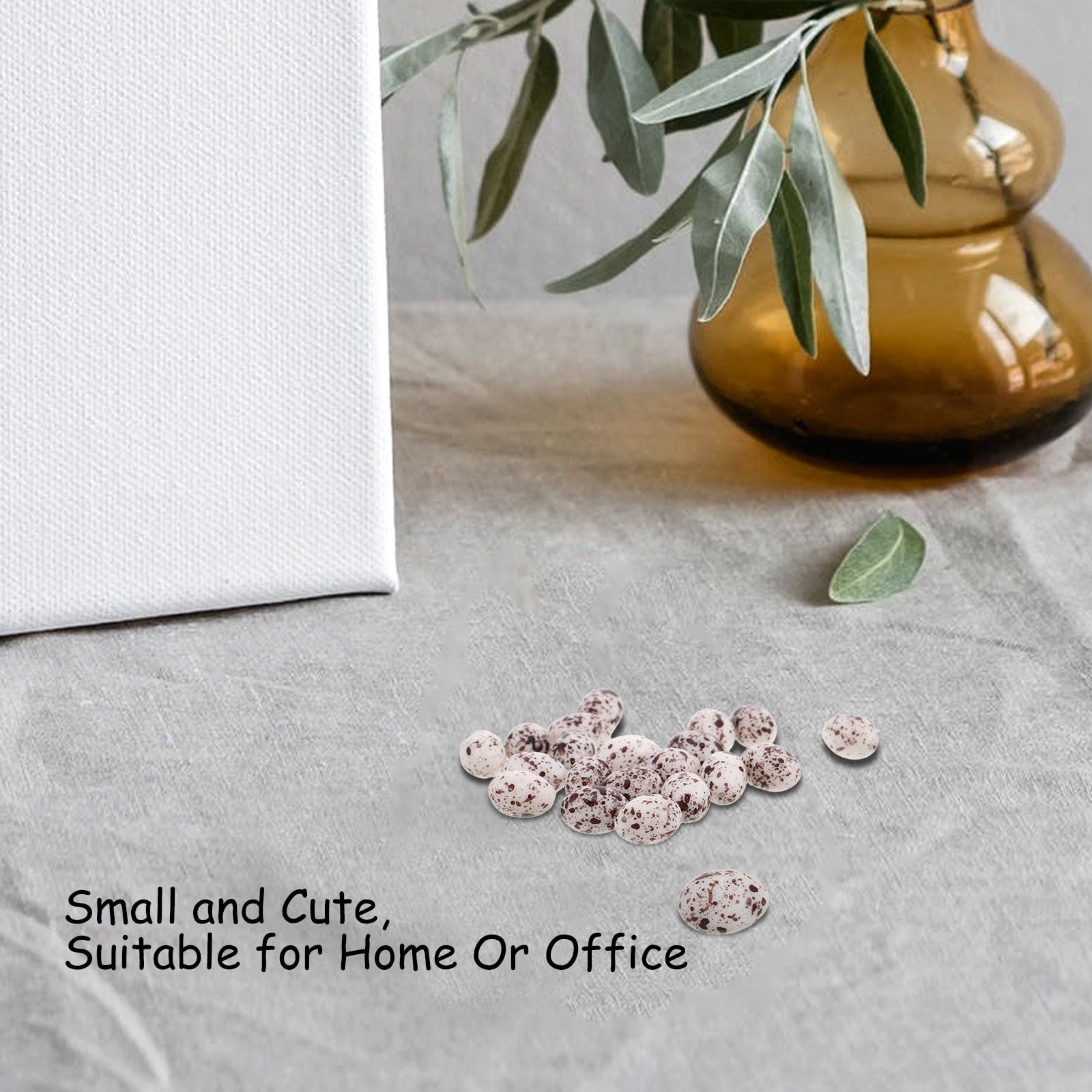 OUNONA 20pcs Quail Egg Prop Figure Mini Quail Egg Figures Quail Egg ...