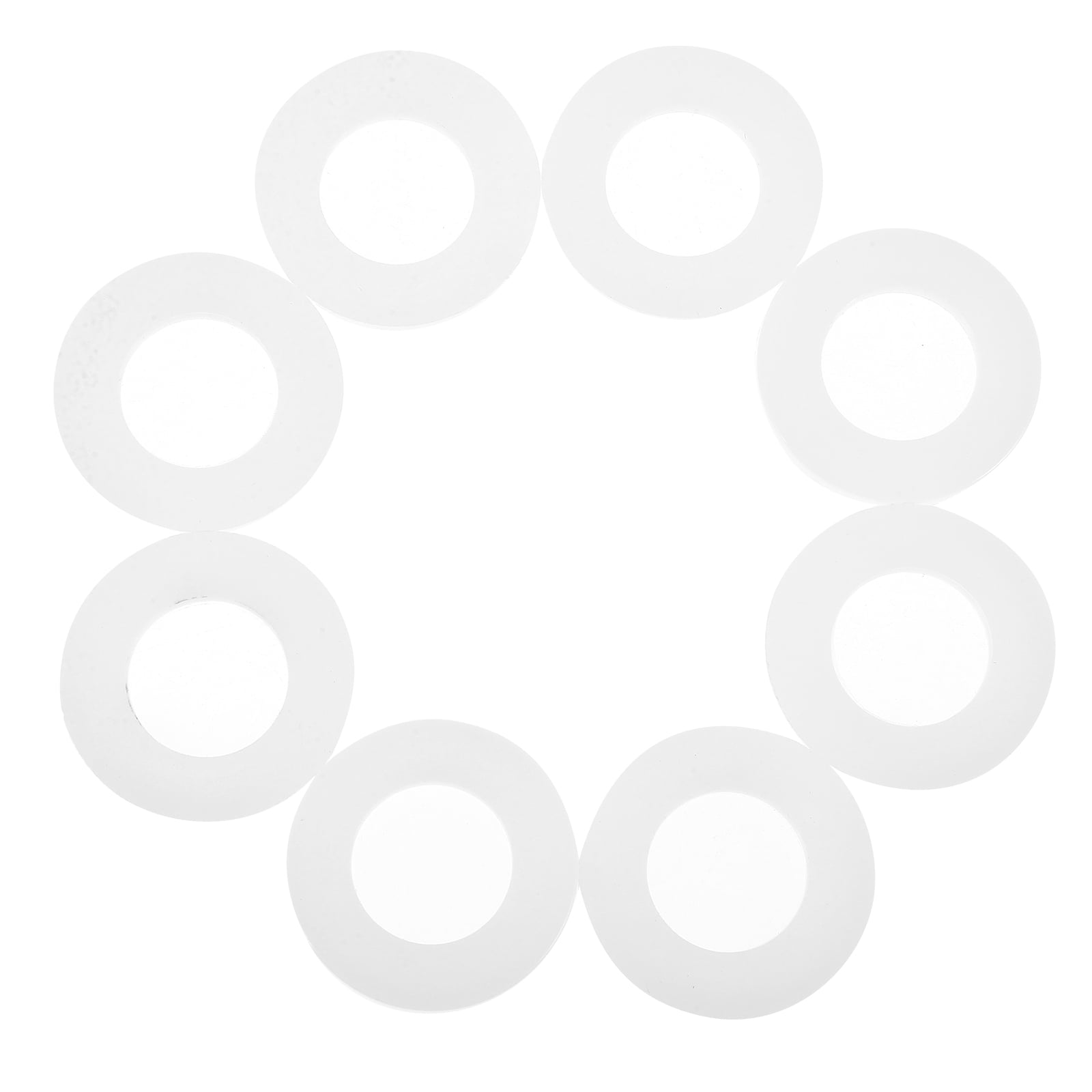 OUNONA 20pcs Round Flat Washers Nylon Round Washer Set Screw Gasket ...