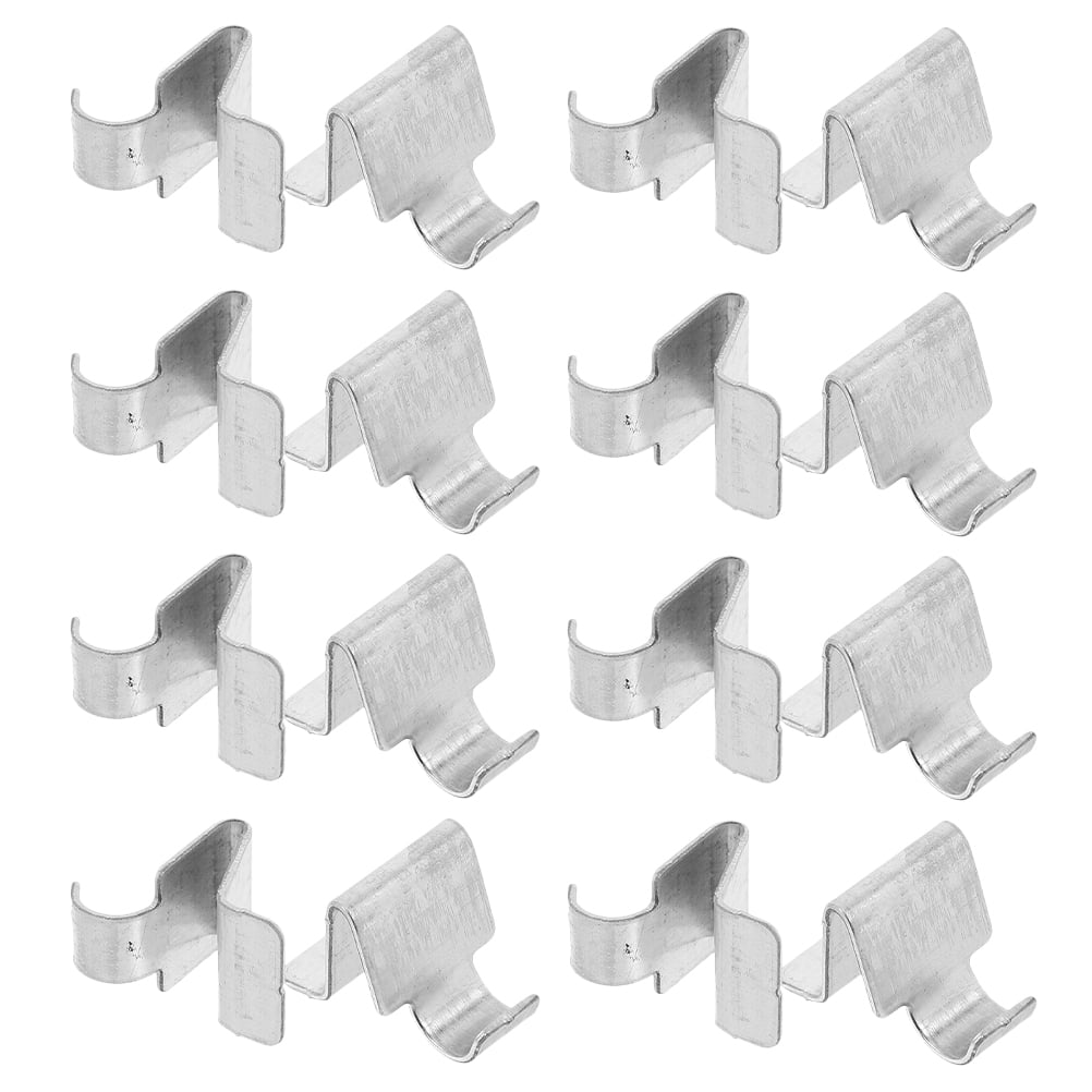 OUNONA 20pcs Shelf Stabilizing Clip Heavy-Duty Stainless Steel Locking ...