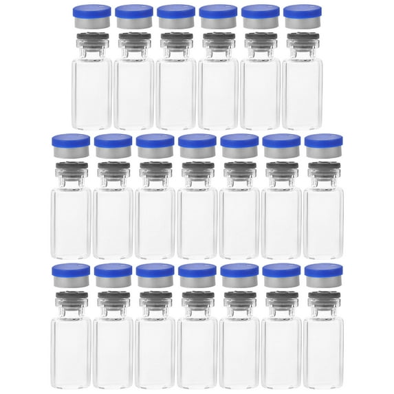 OUNONA OUNONA 20pcs Small Glass Vials for Powder Liquids Sample Bottles ...
