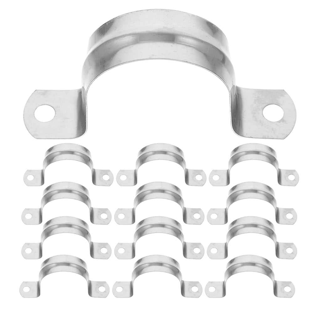 OUNONA Heavy Duty Stainless Steel Pipe Straps U Tube Strap Clamps ...