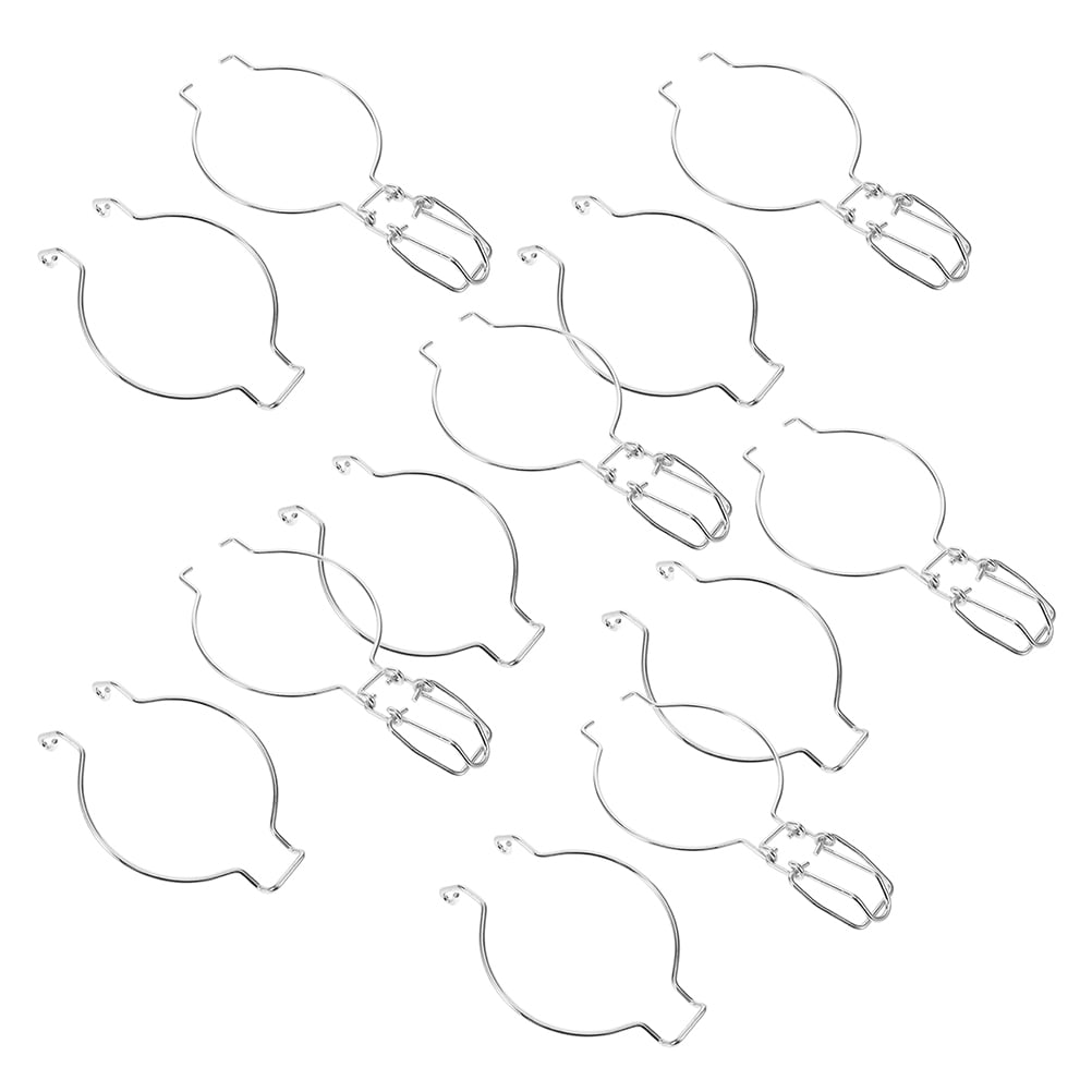 OUNONA 20pcs Stainless Steel Wire Clamps For Mason Jars Wide Mouth Jar ...