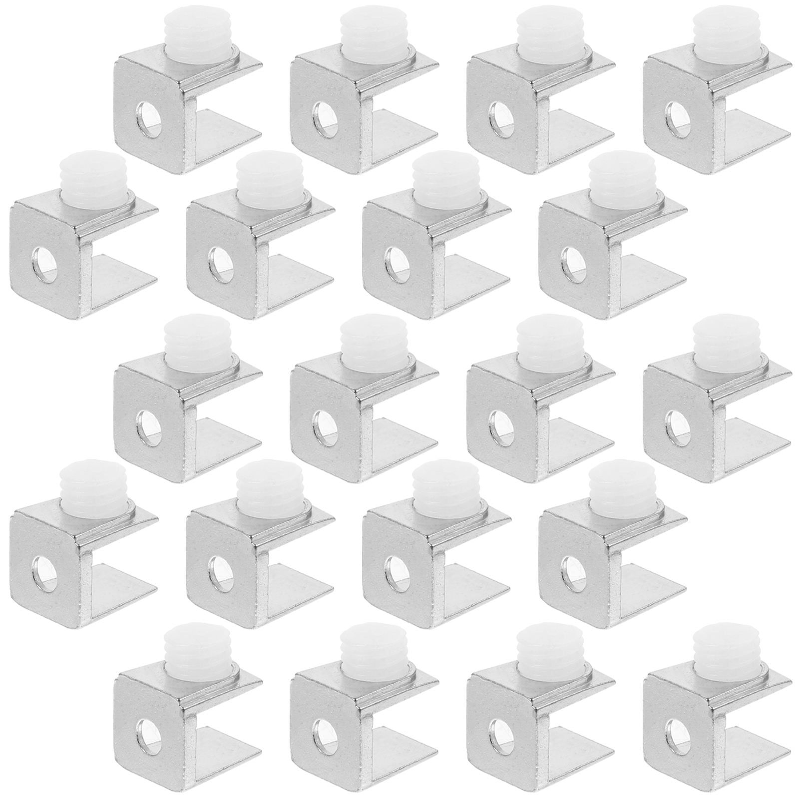 OUNONA 20pcs Stair Glass Railing Clamps Partition Support Clips Glass ...