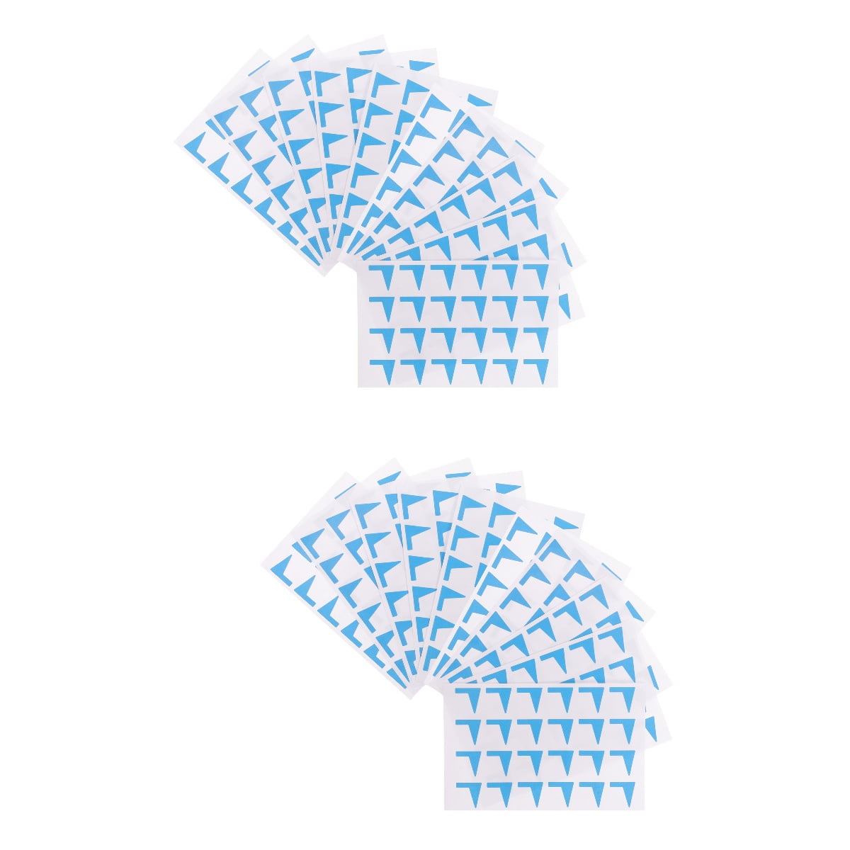 OUNONA Sheets of Flag Shaped Label Stickers Adhesive Map Label Stickers ...