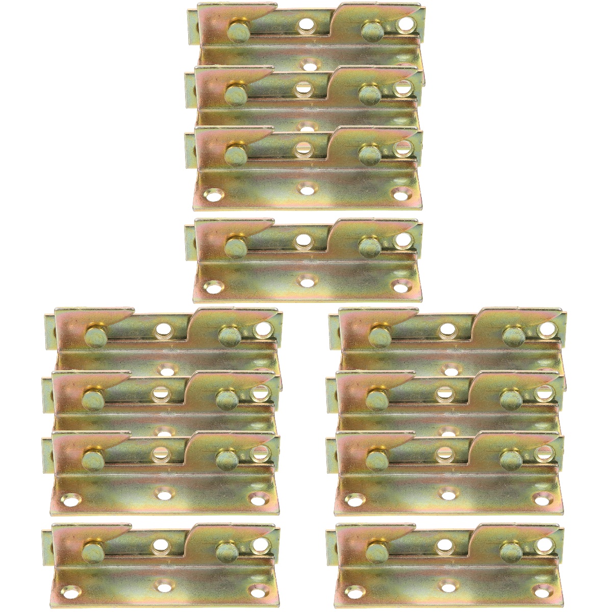 OUNONA 24 pcs Bed Frame Brackets Bed Hinges Bed Rail Brackets Heavy ...