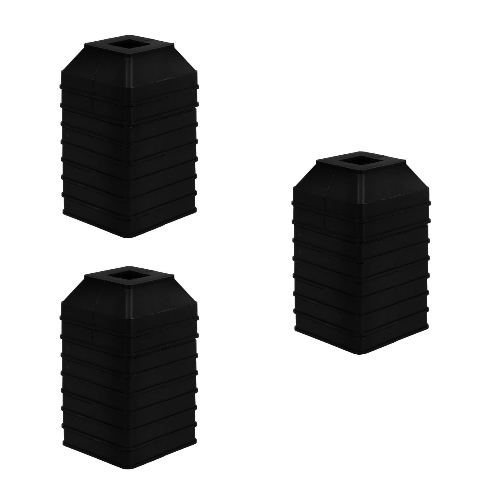 OUNONA 24 pcs Plastic Post Fence Skirt Railing Post Foot Base Support ...