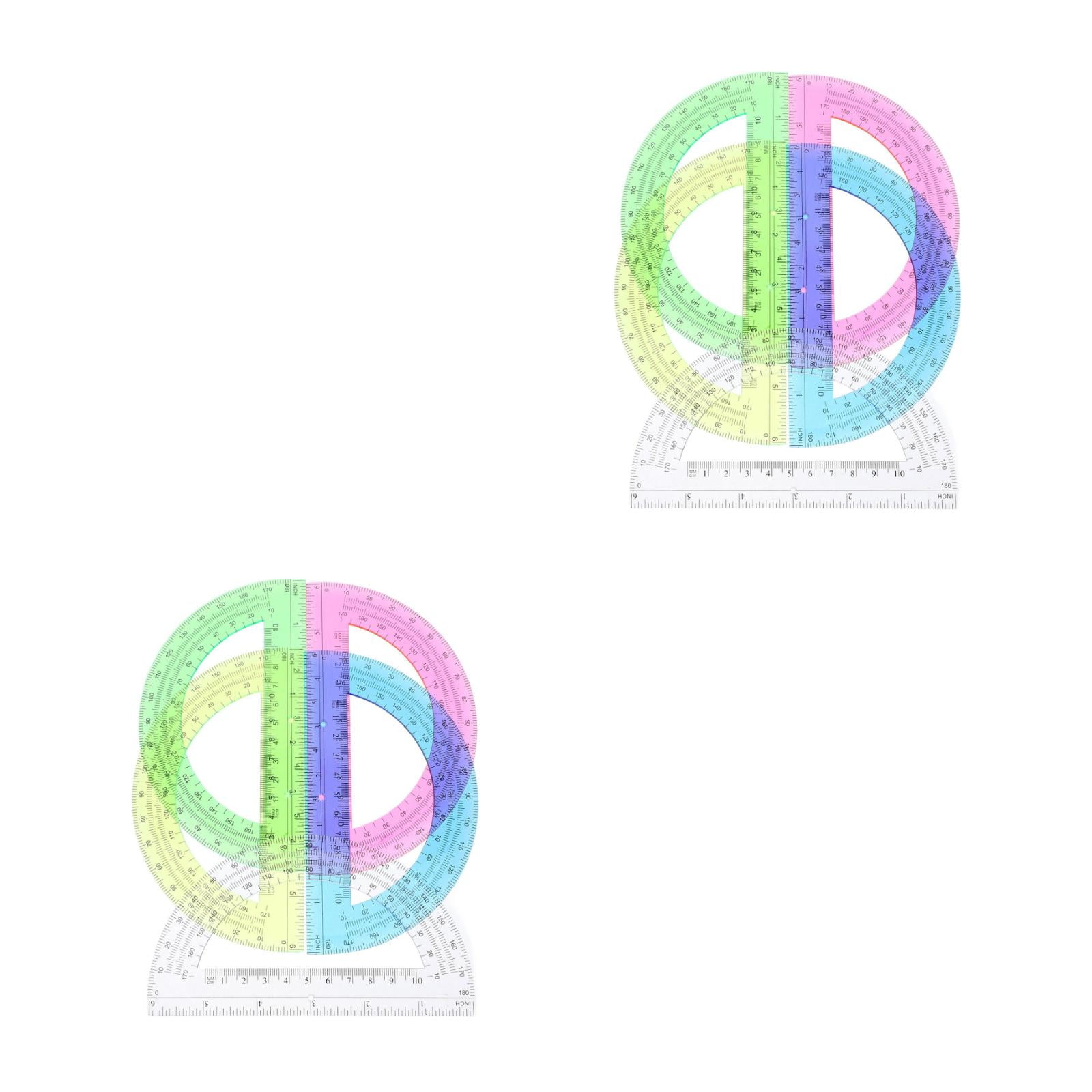 OUNONA 24 pcs Plastic Protractor Semicircular Back to School ...