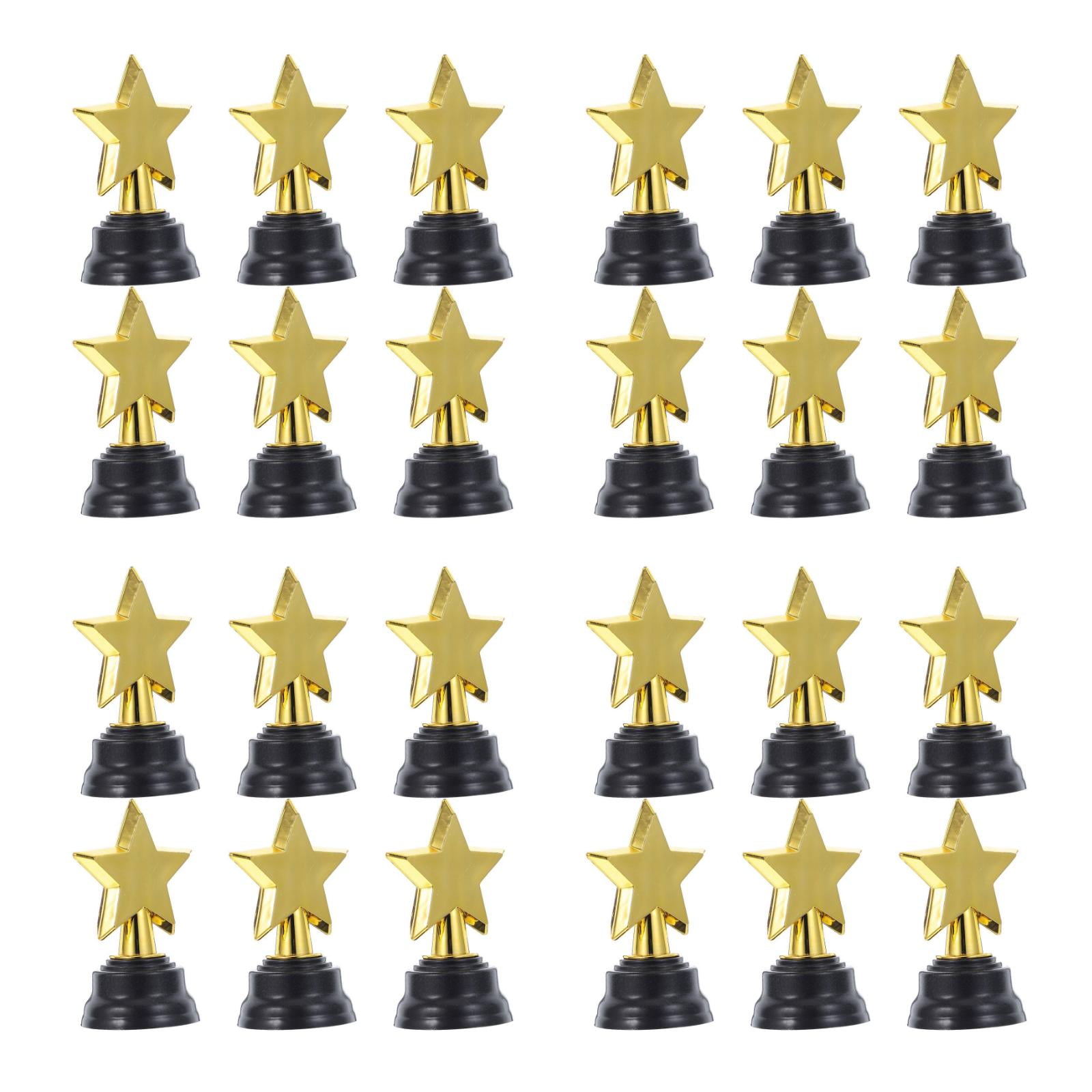 OUNONA 24 pcs Star Trophies For Kindergarten Students Mini Plastic ...